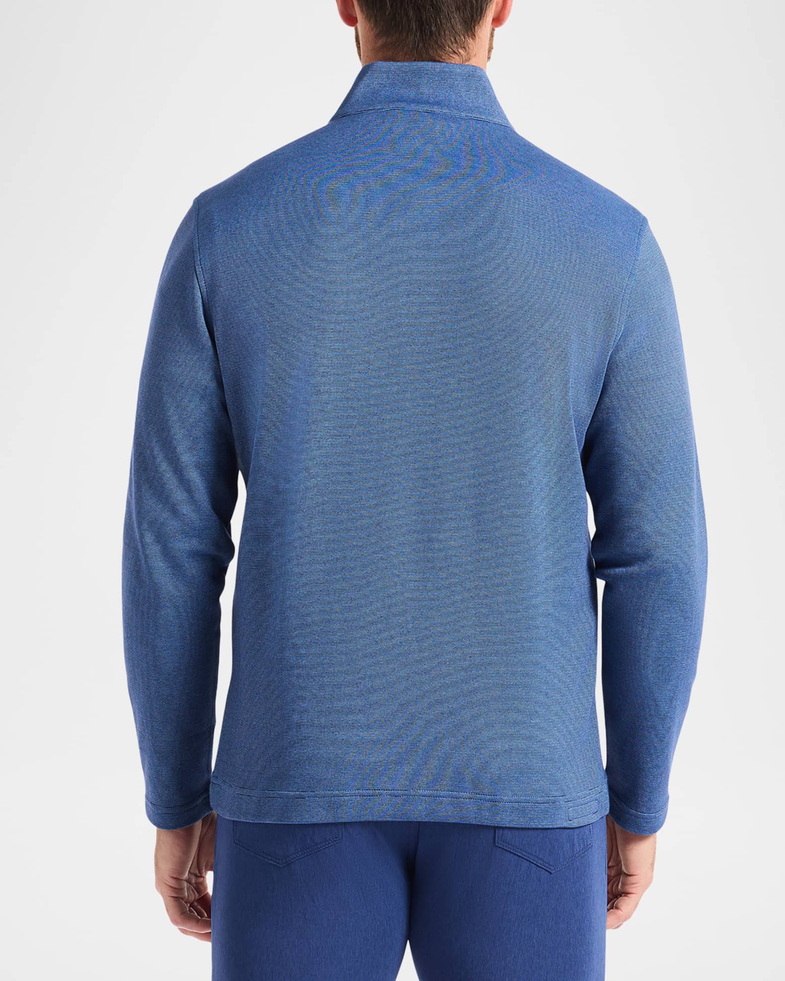 Men's Troland Stripe Quarter-Zip Sweater | Neiman Marcus