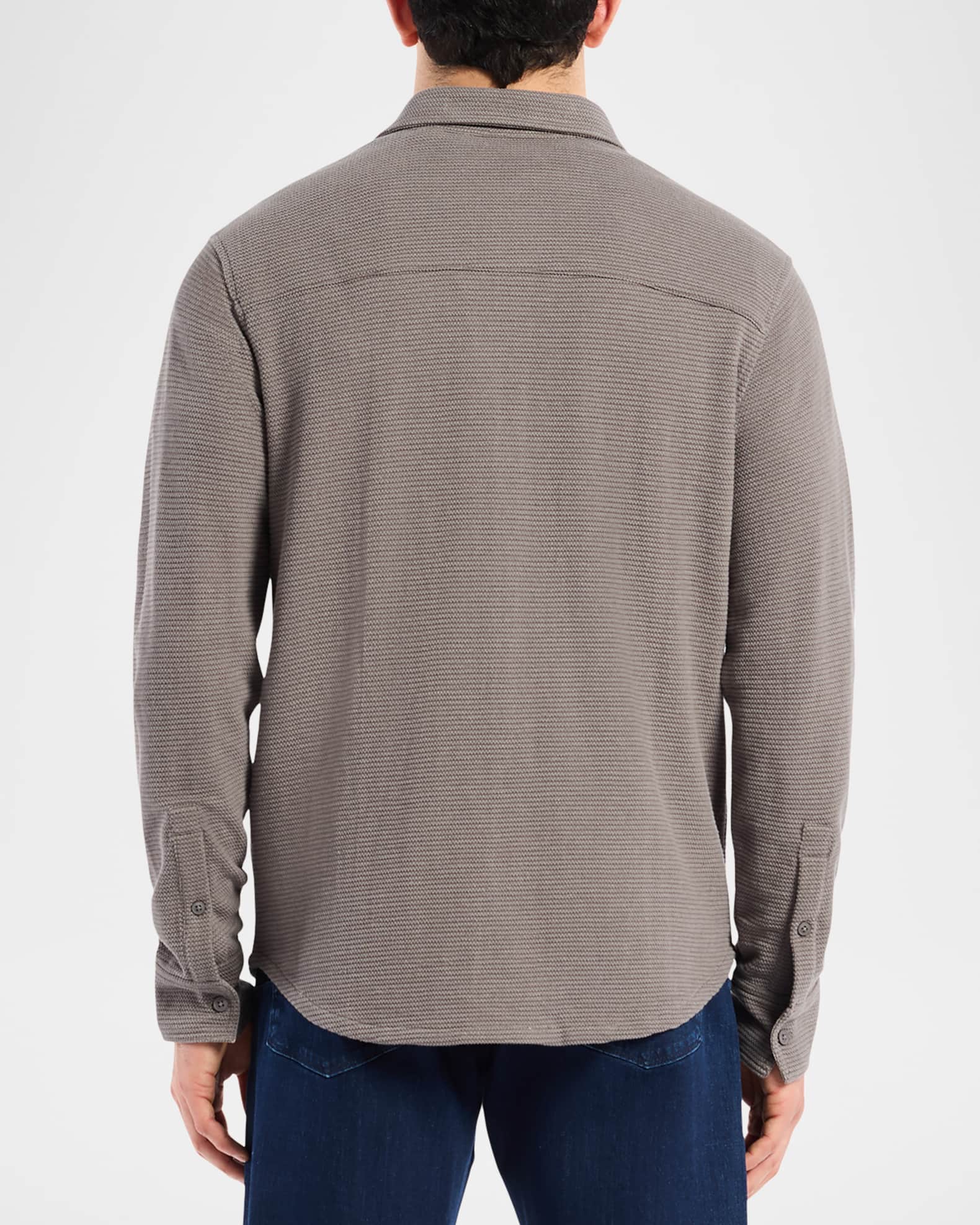 Robert Graham Men's Brunner Pocket Knit Button-Down Shirt | Neiman Marcus