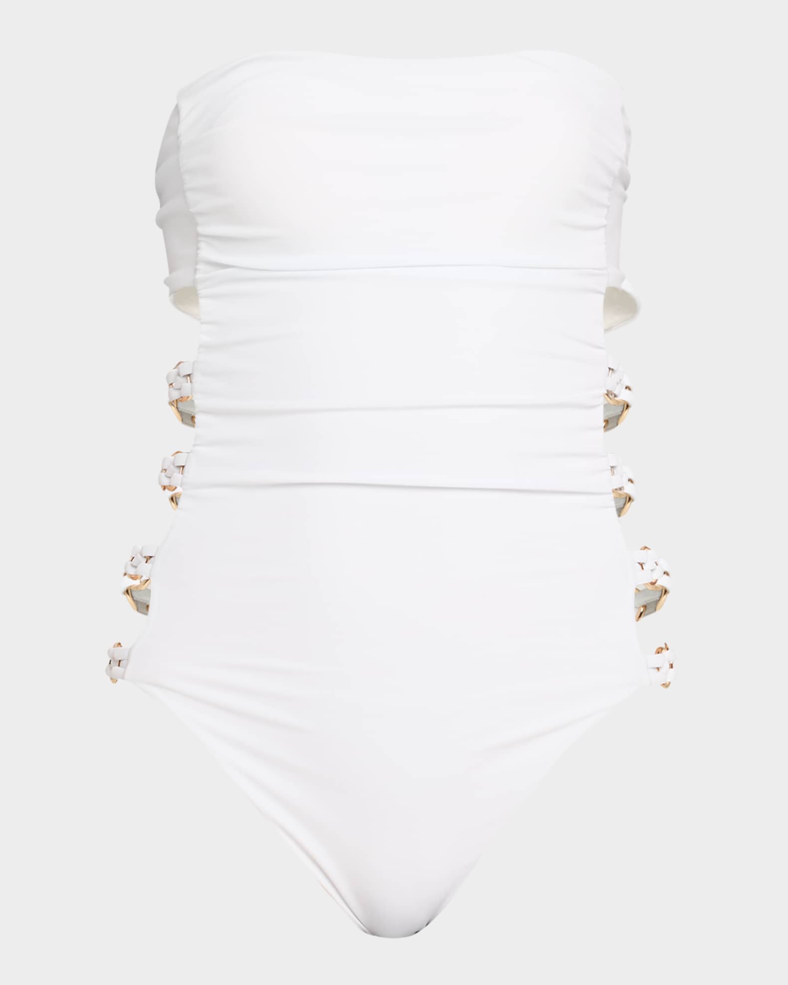 Ramy Brook Viviana Strapless One-Piece Swimsuit | Neiman Marcus