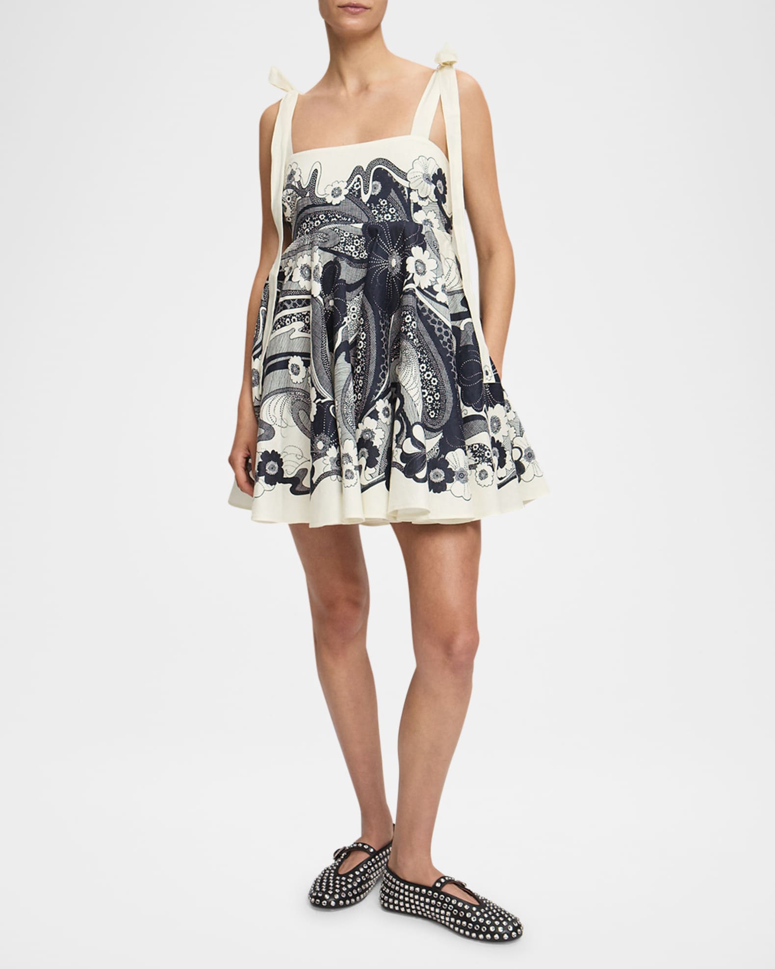 ALEMAIS Mickey Mini Sundress | Neiman Marcus