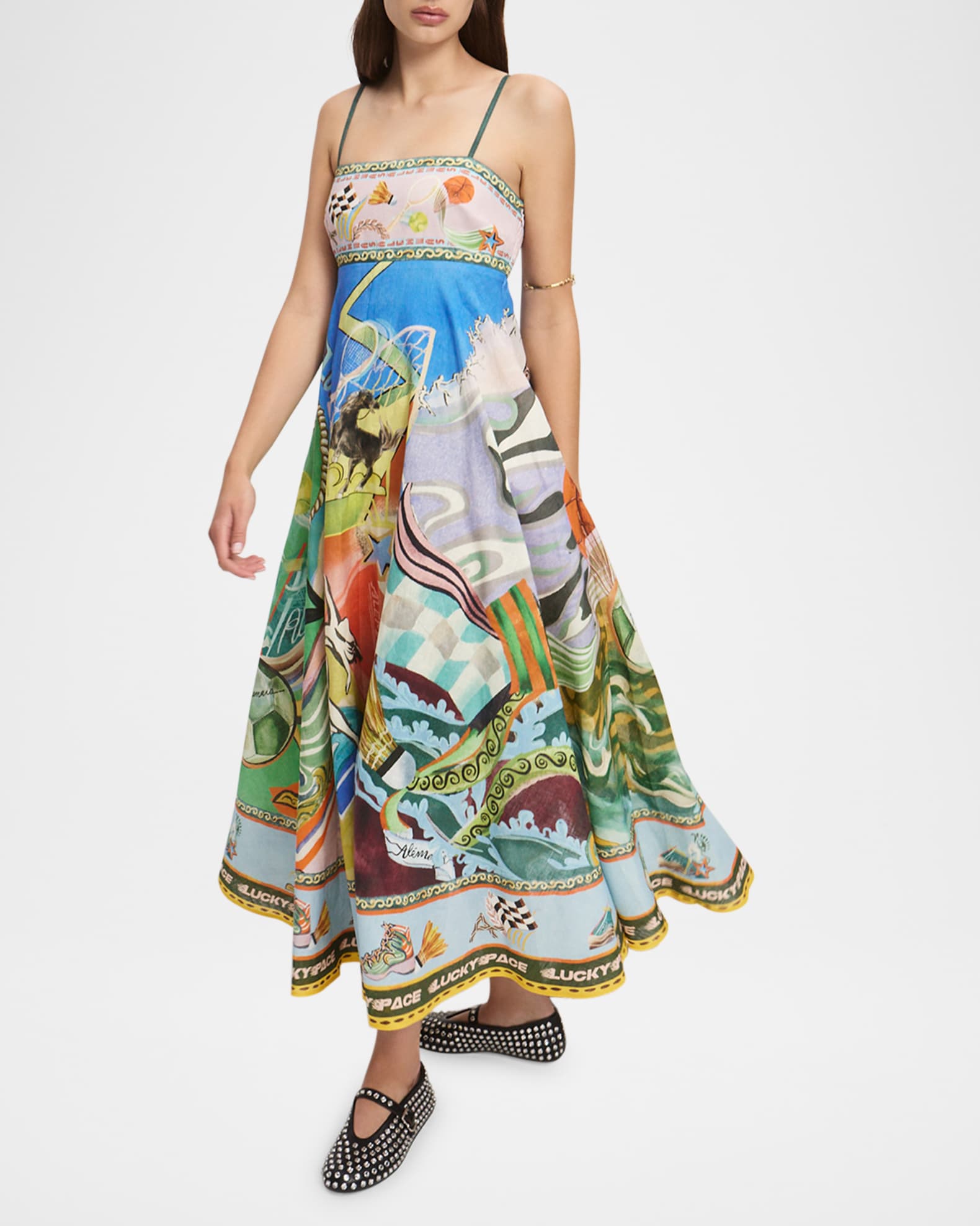 ALEMAIS Lucky Pace Sundress | Neiman Marcus