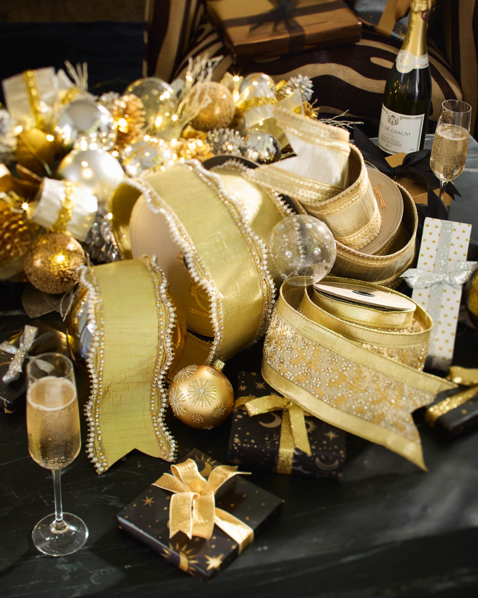 D. Stevens Crystal Circle Christmas Garland, 36" | Neiman Marcus