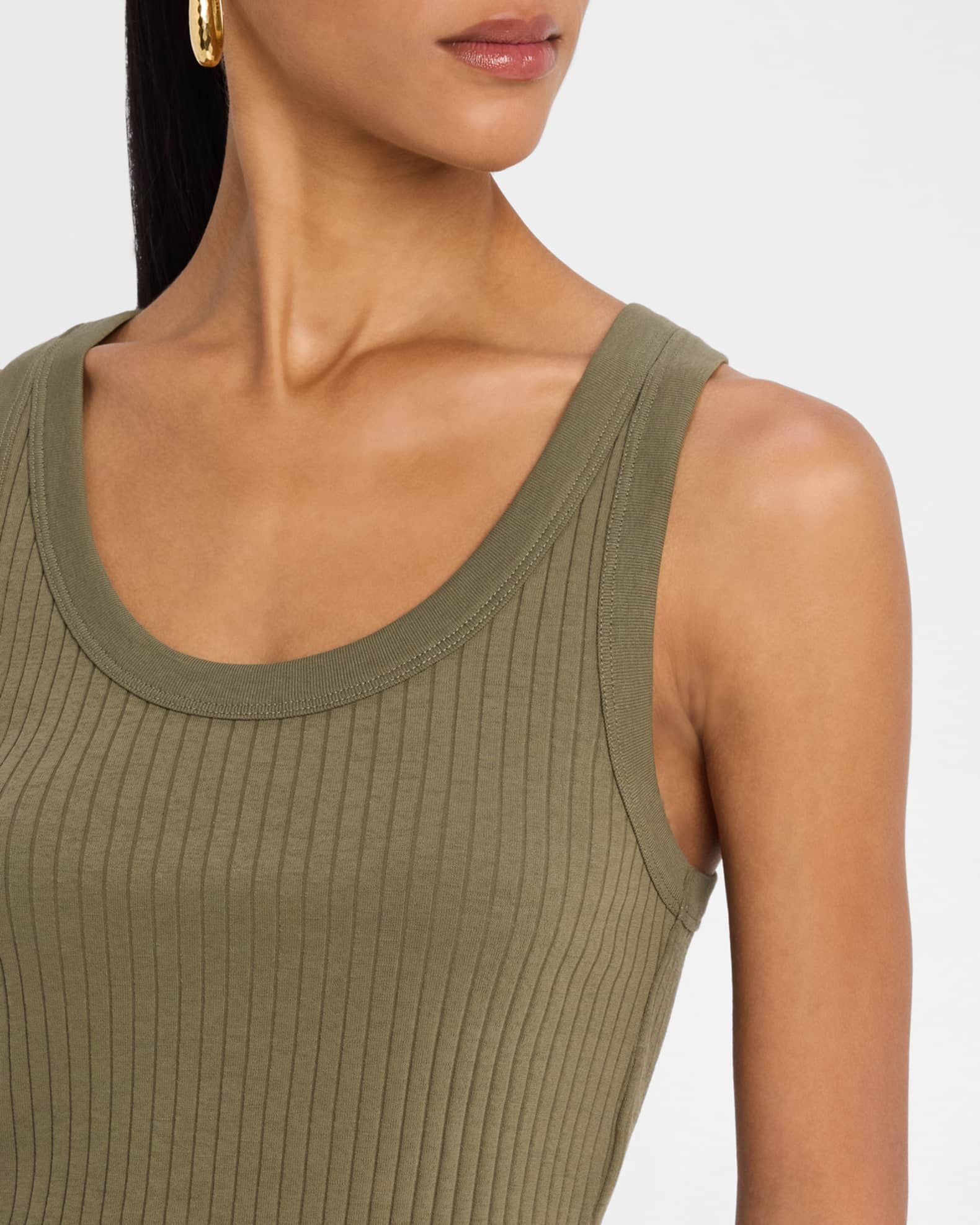 Iro Emma Ribbed Scoop-Neck Tank Top | Neiman Marcus