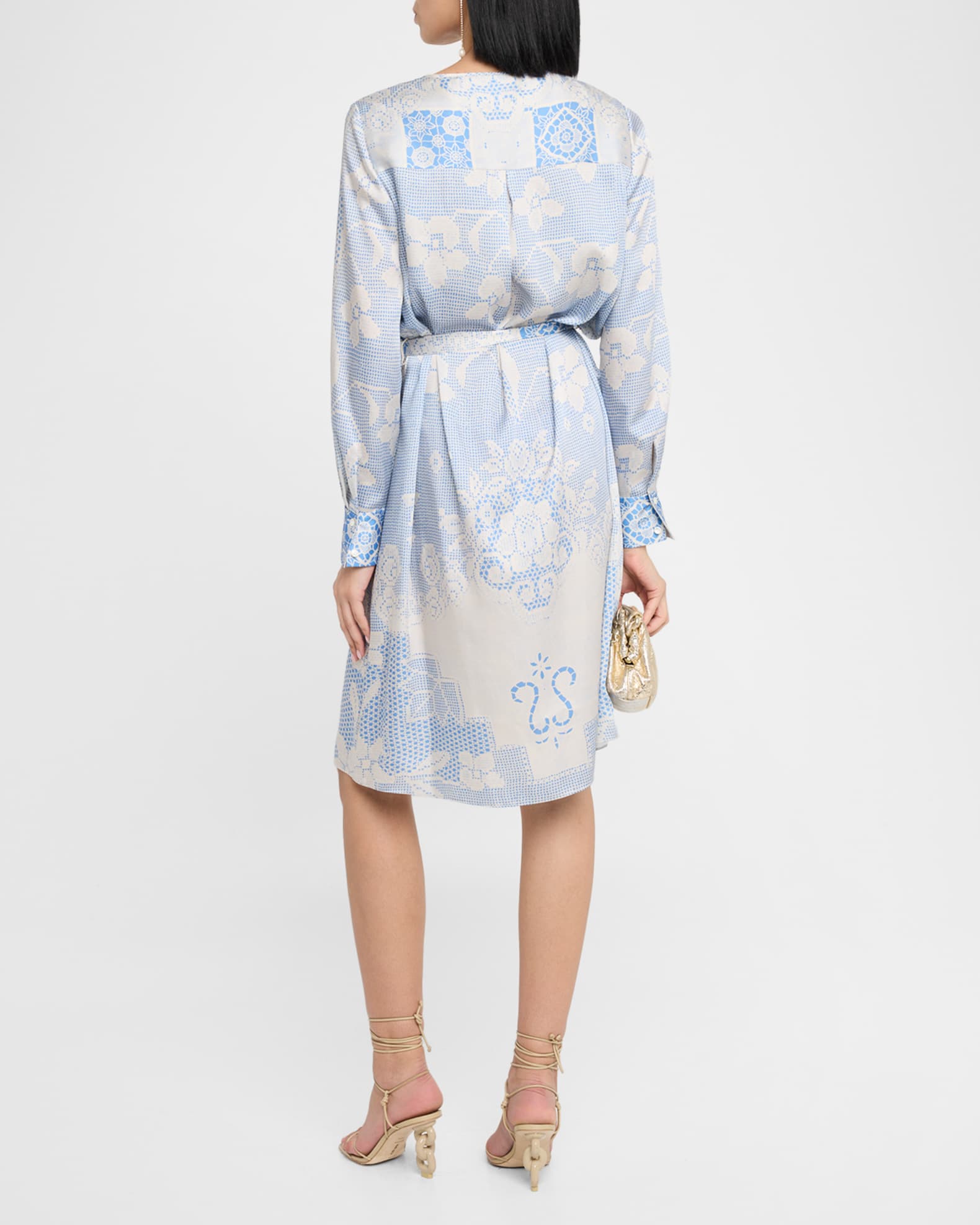 Kobi Halperin Michelle Floral Lace-Print Dress | Neiman Marcus