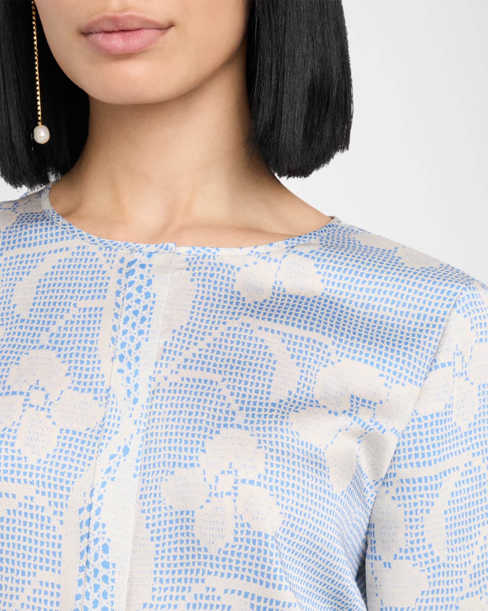 Kobi Halperin Michelle Floral Lace-Print Dress | Neiman Marcus