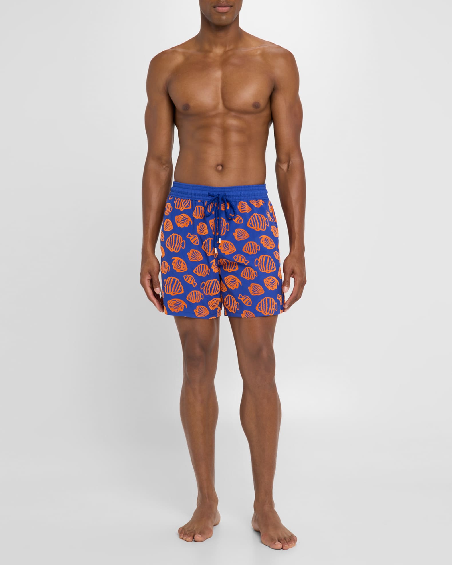 Vilebrequin Men's Fishy Vibe Swim Shorts | Neiman Marcus