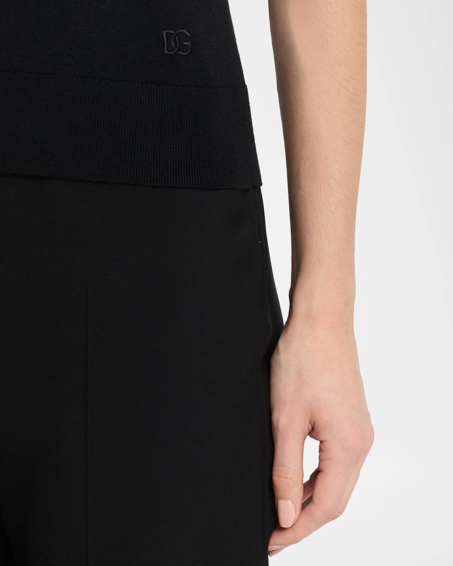 Dolce&Gabbana Short-Sleeve Cashmere Polo Shirt | Neiman Marcus