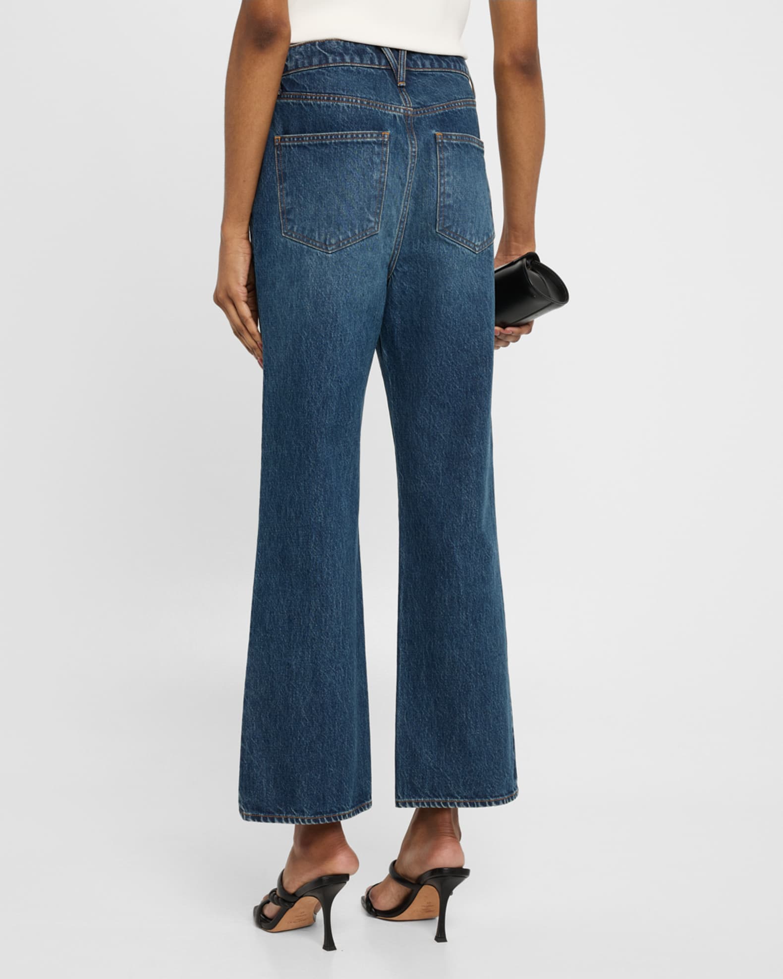 Veronica Beard Dylan High-Rise Straight Ankle Jeans | Neiman Marcus