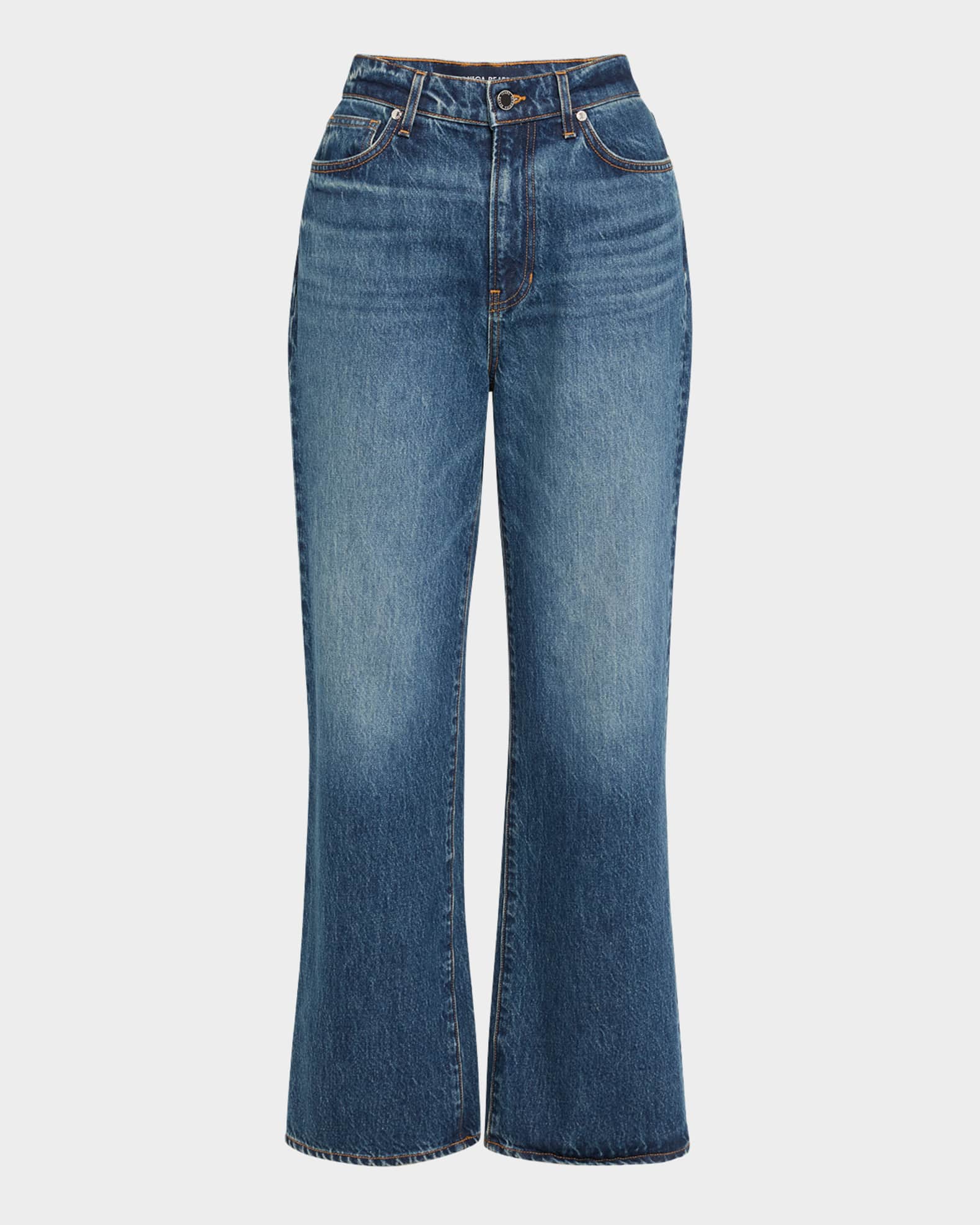 Veronica Beard Dylan High-Rise Straight Ankle Jeans | Neiman Marcus