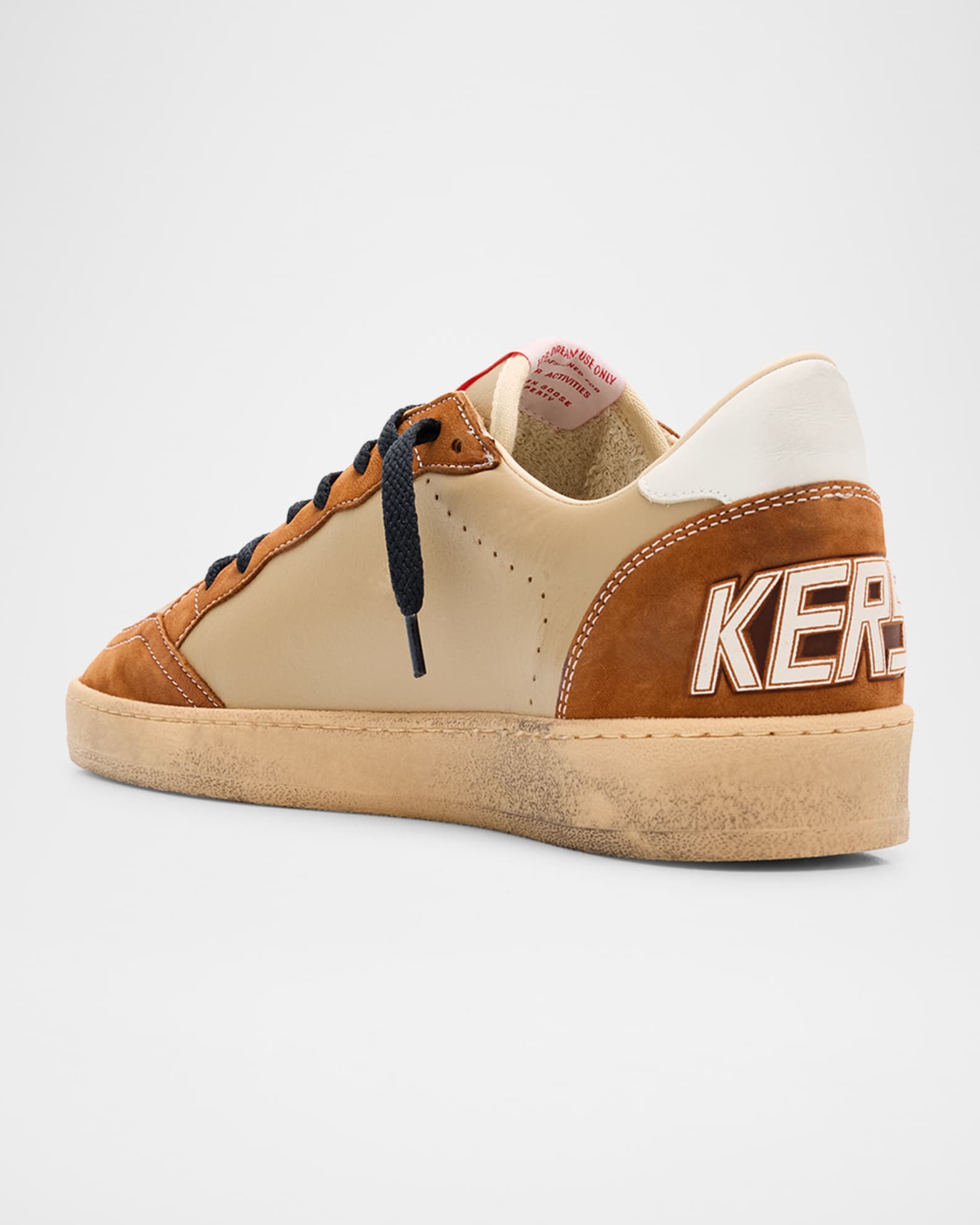 Golden Goose Men's Ball Star Low-Top Nubuck Leather Sneakers ...
