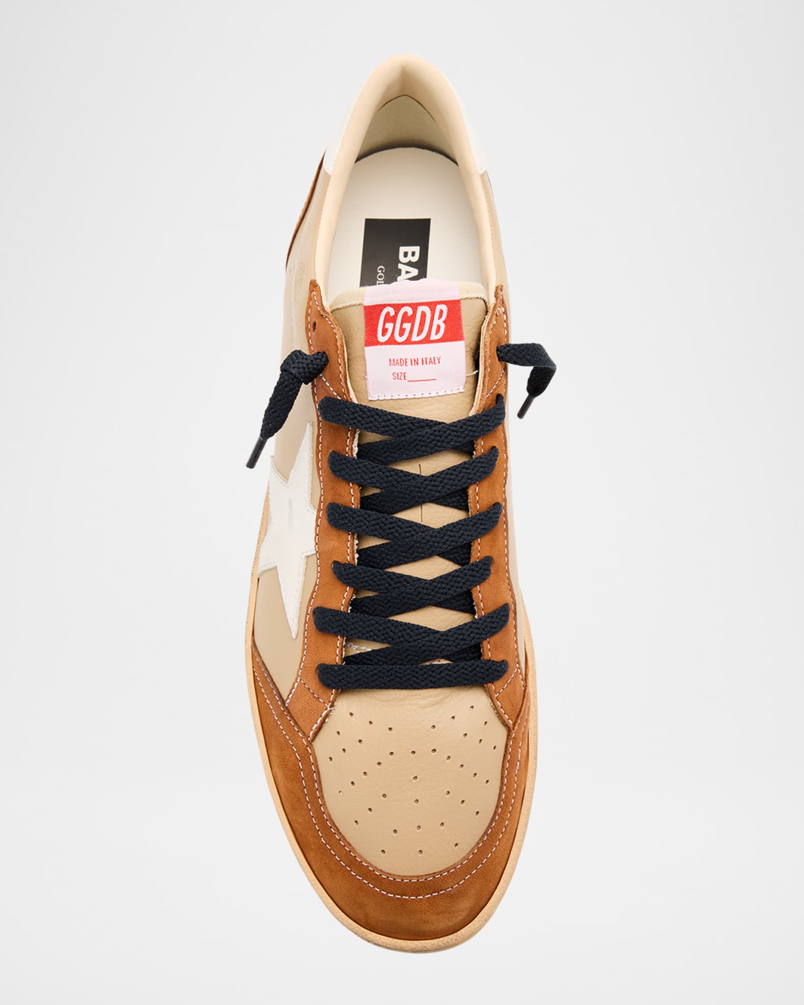 Golden Goose Men's Ball Star Low-Top Nubuck Leather Sneakers ...