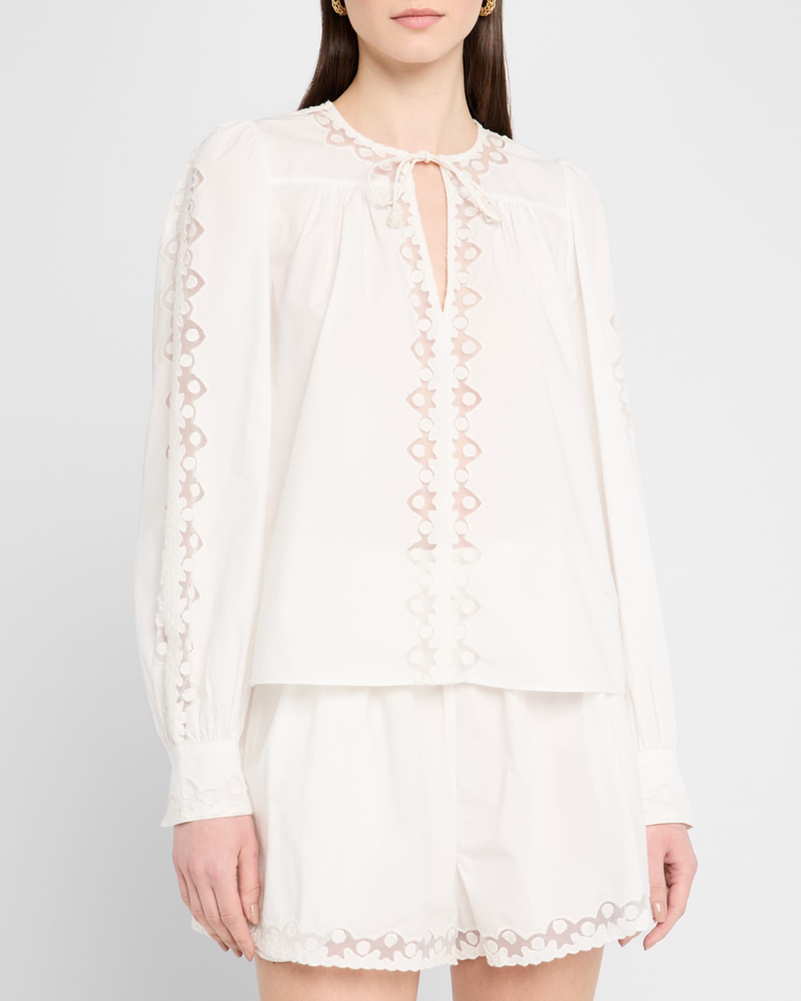 Ulla Johnson Kady Long-Sleeve Blouse | Neiman Marcus