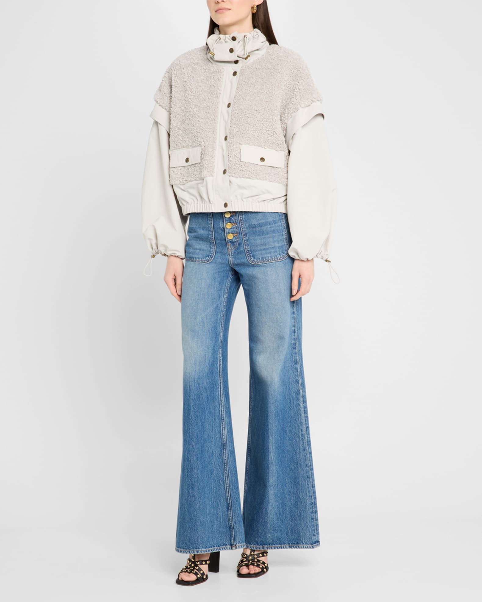 Ulla Johnson Aidan Teddy Fleece Jacket | Neiman Marcus