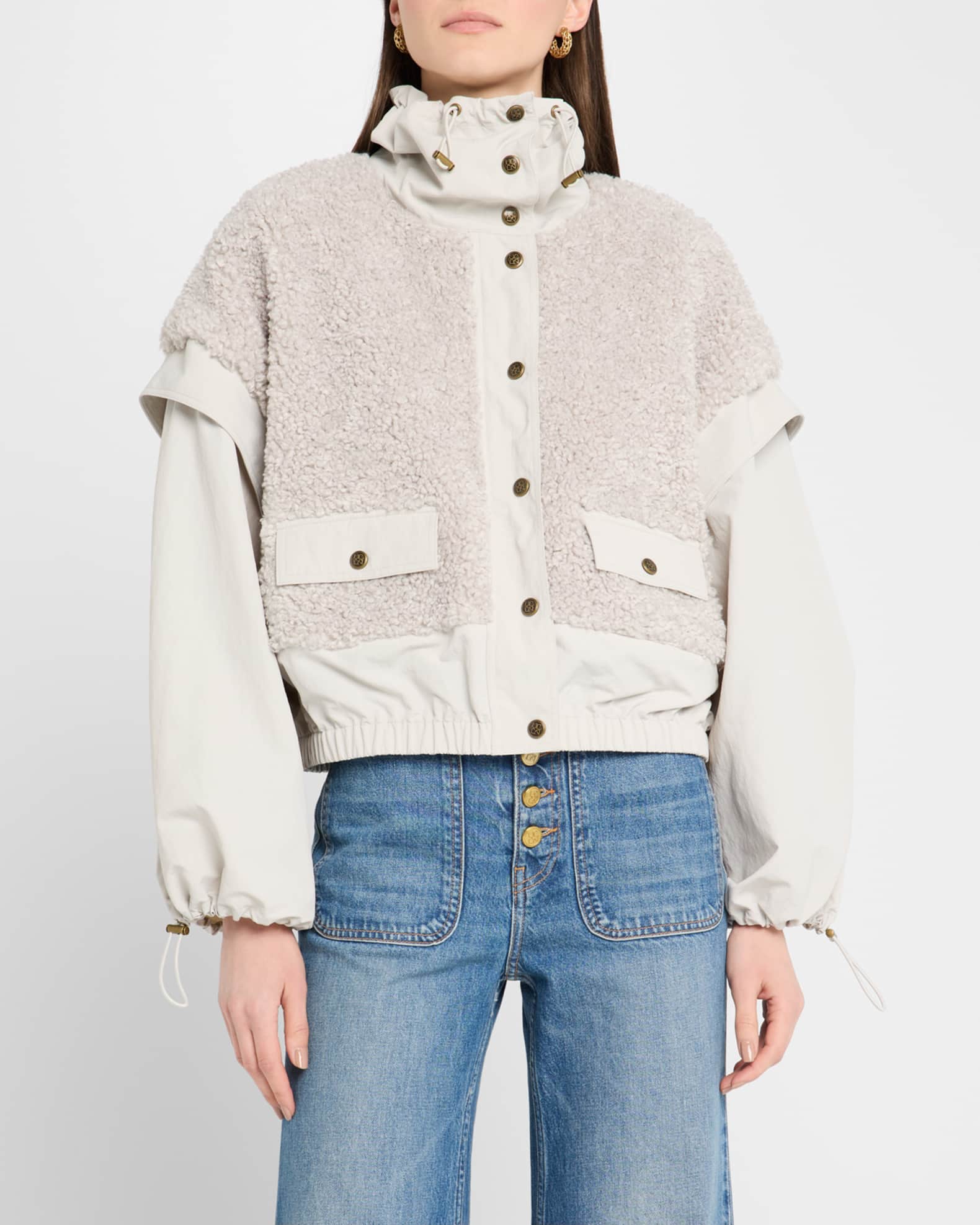 Ulla Johnson Aidan Teddy Fleece Jacket | Neiman Marcus
