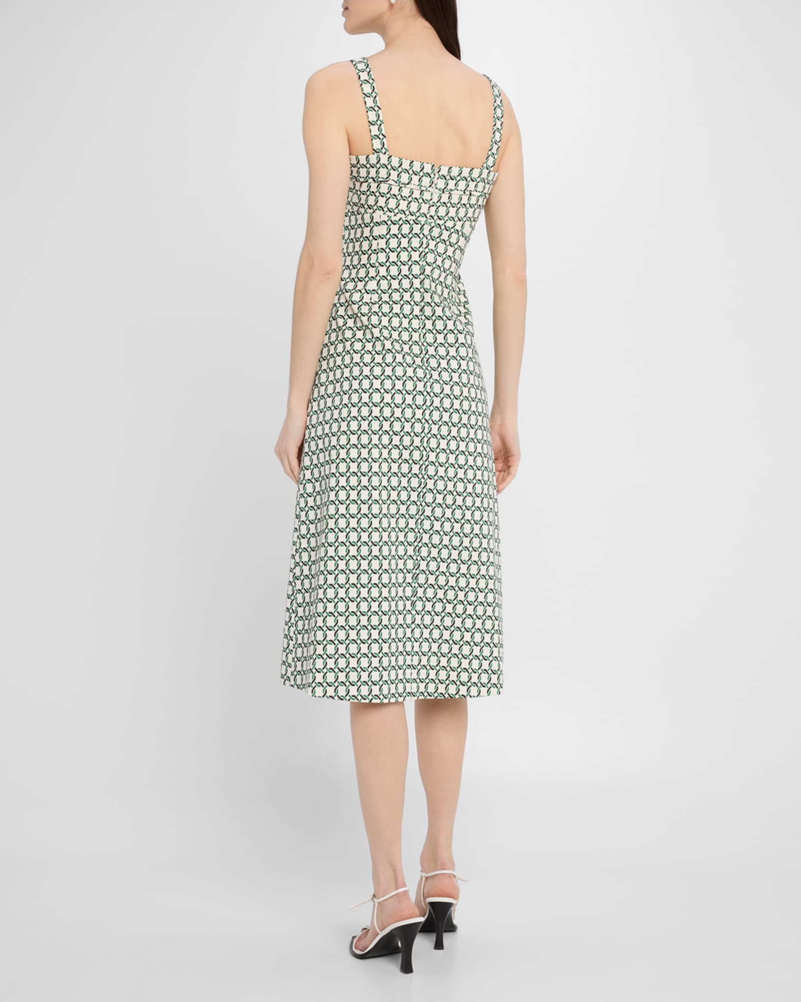 Veronica Beard Colleen Sleeveless Midi Dress | Neiman Marcus