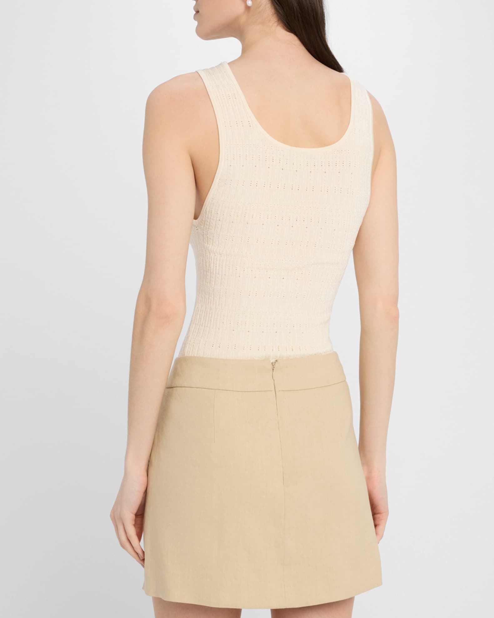 Veronica Beard Sandra Textured Tank Top | Neiman Marcus
