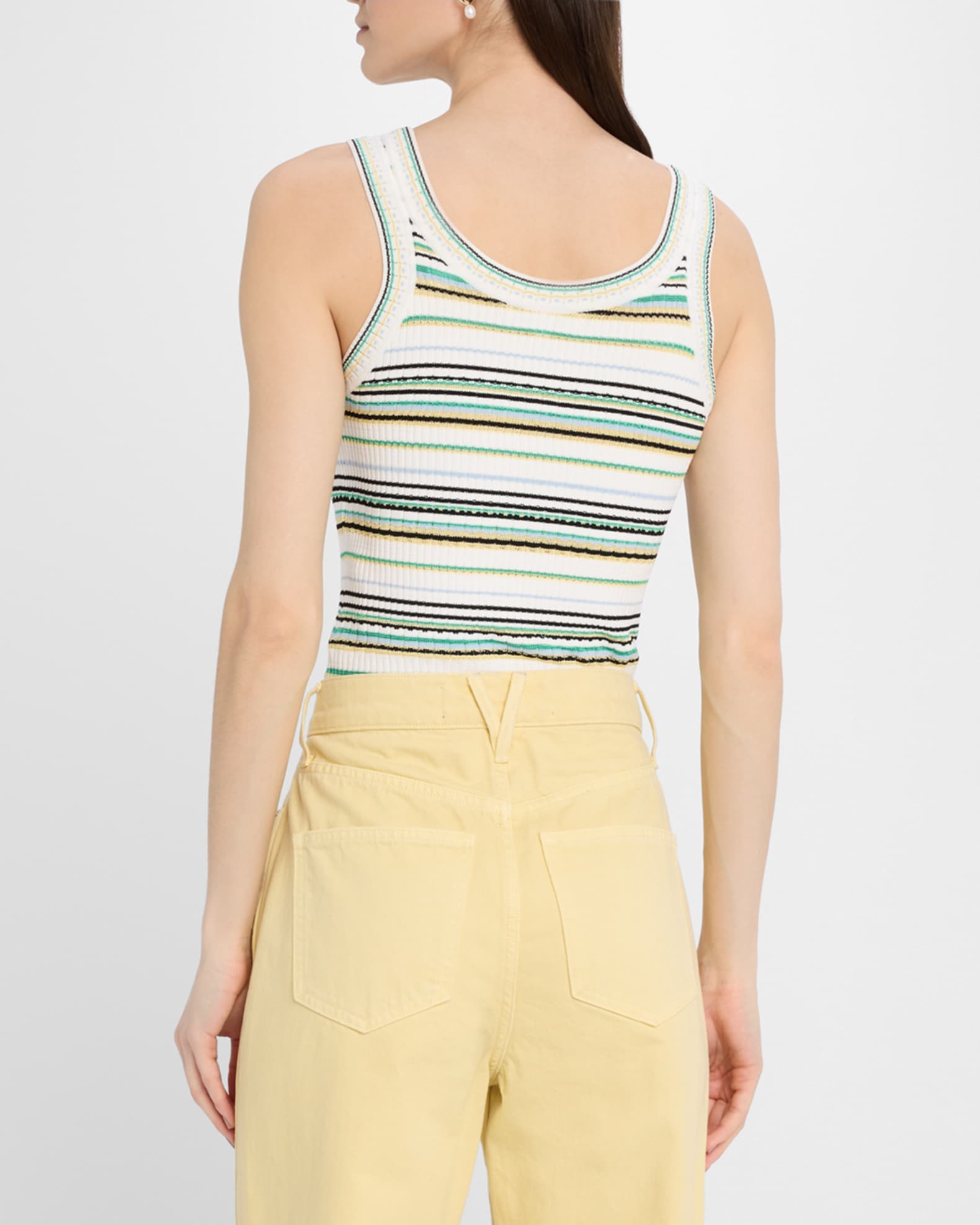 Veronica Beard Carlin Knit Tank Top | Neiman Marcus