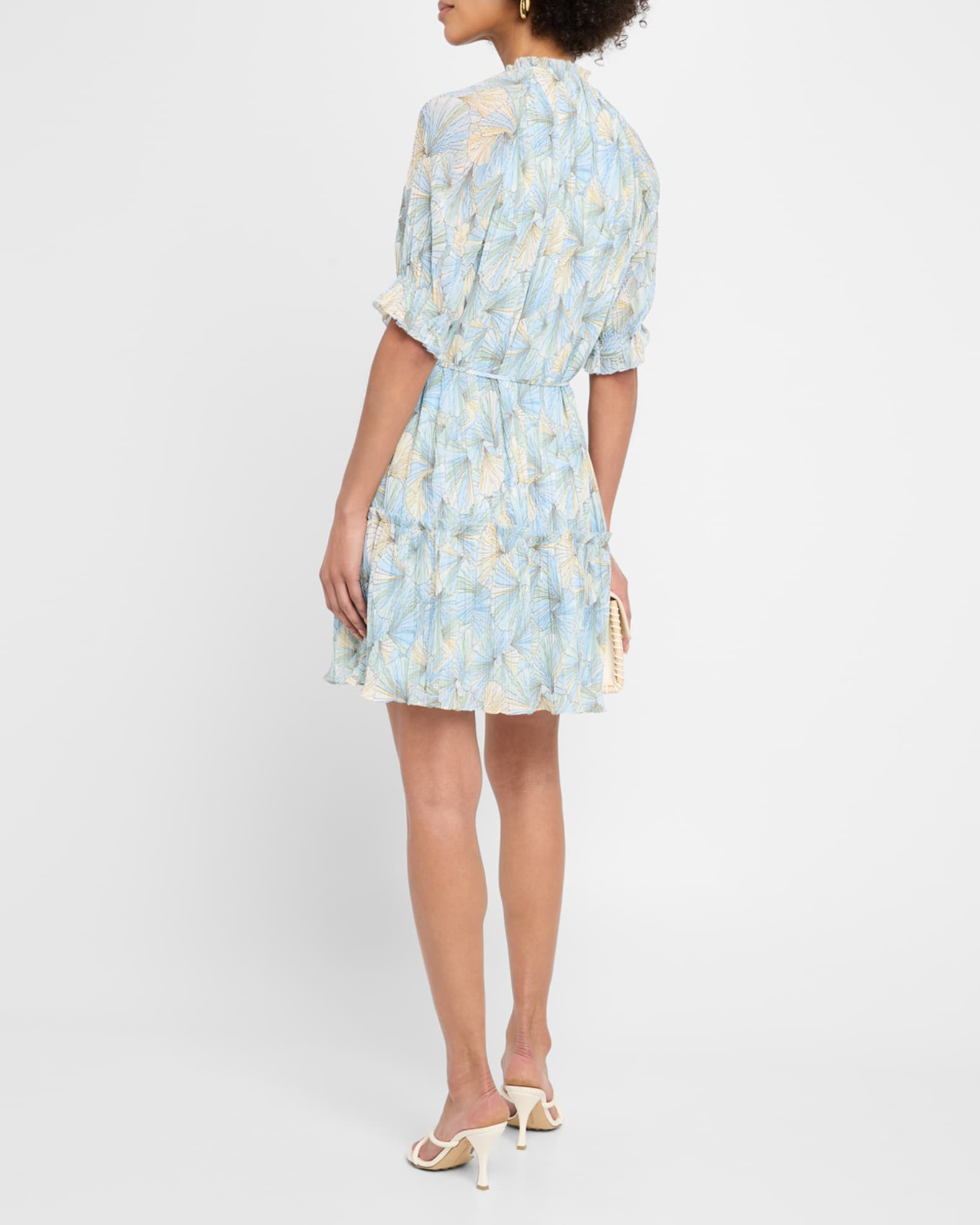Veronica Beard Dorrie Short-Sleeve Mini Dress | Neiman Marcus