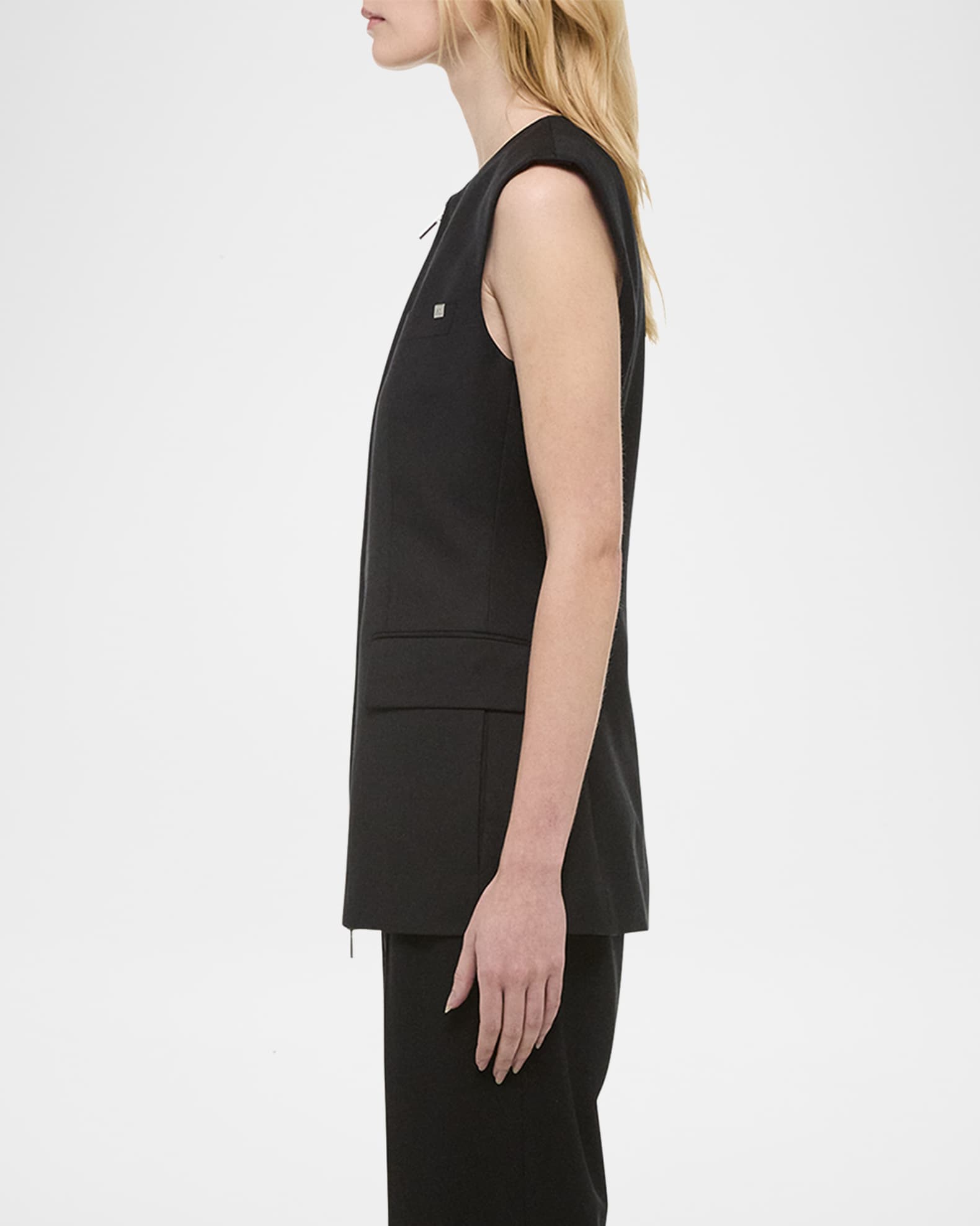 Helmut Lang Zip Blazer Vest | Neiman Marcus