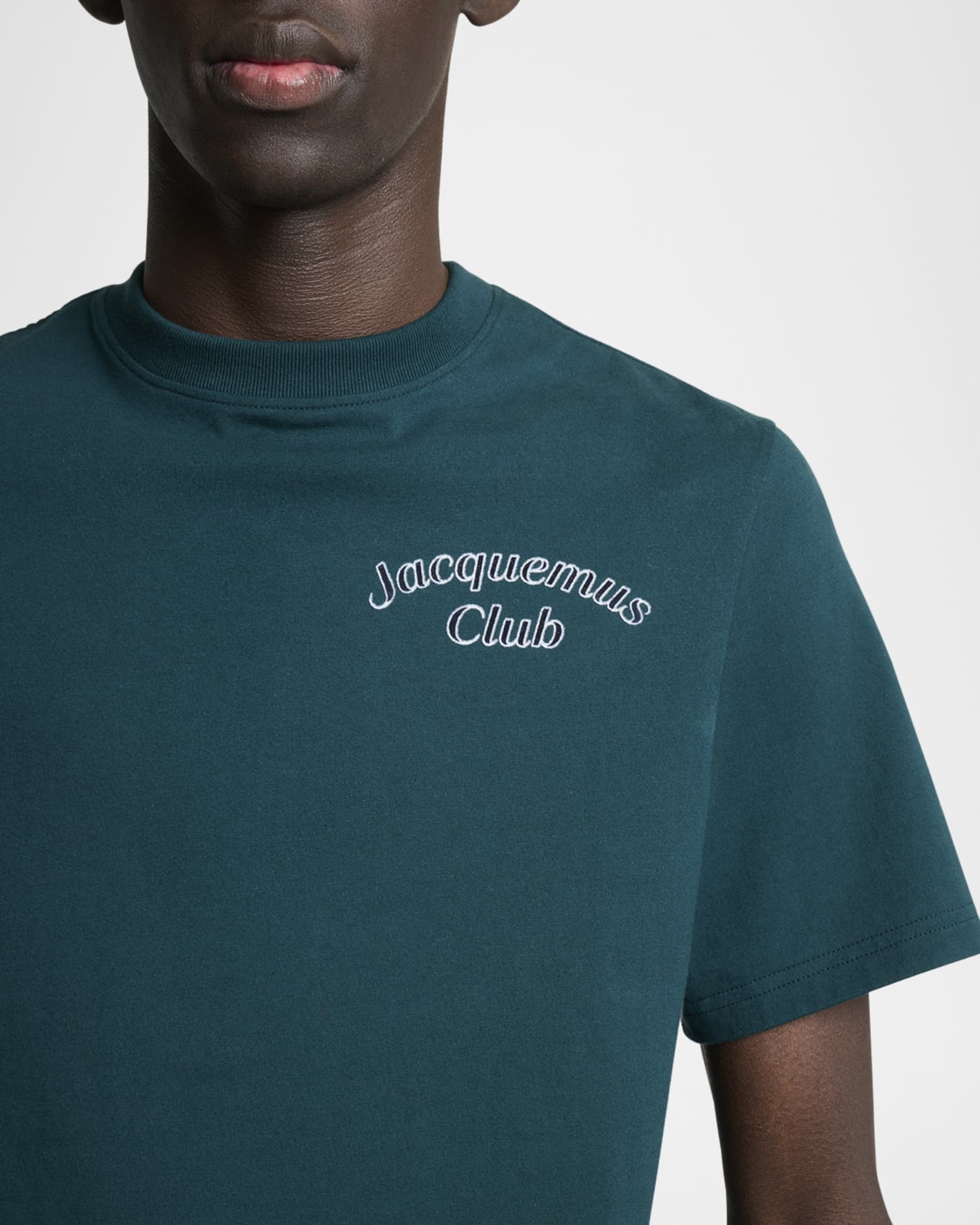 Jacquemus Men's Club Logo Crewneck T-Shirt | Neiman Marcus