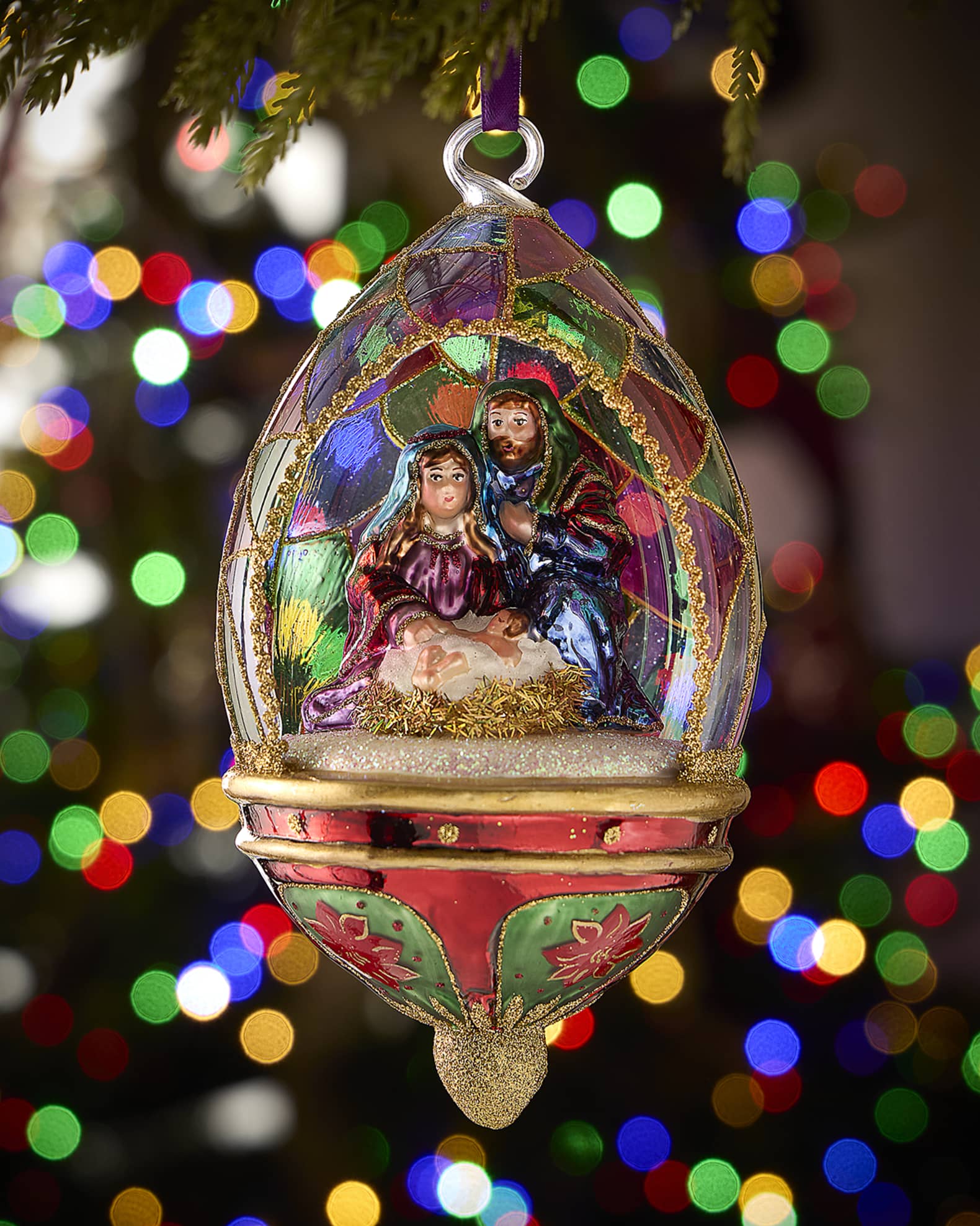 Neiman Marcus Holy Family Dome Ornament | Neiman Marcus