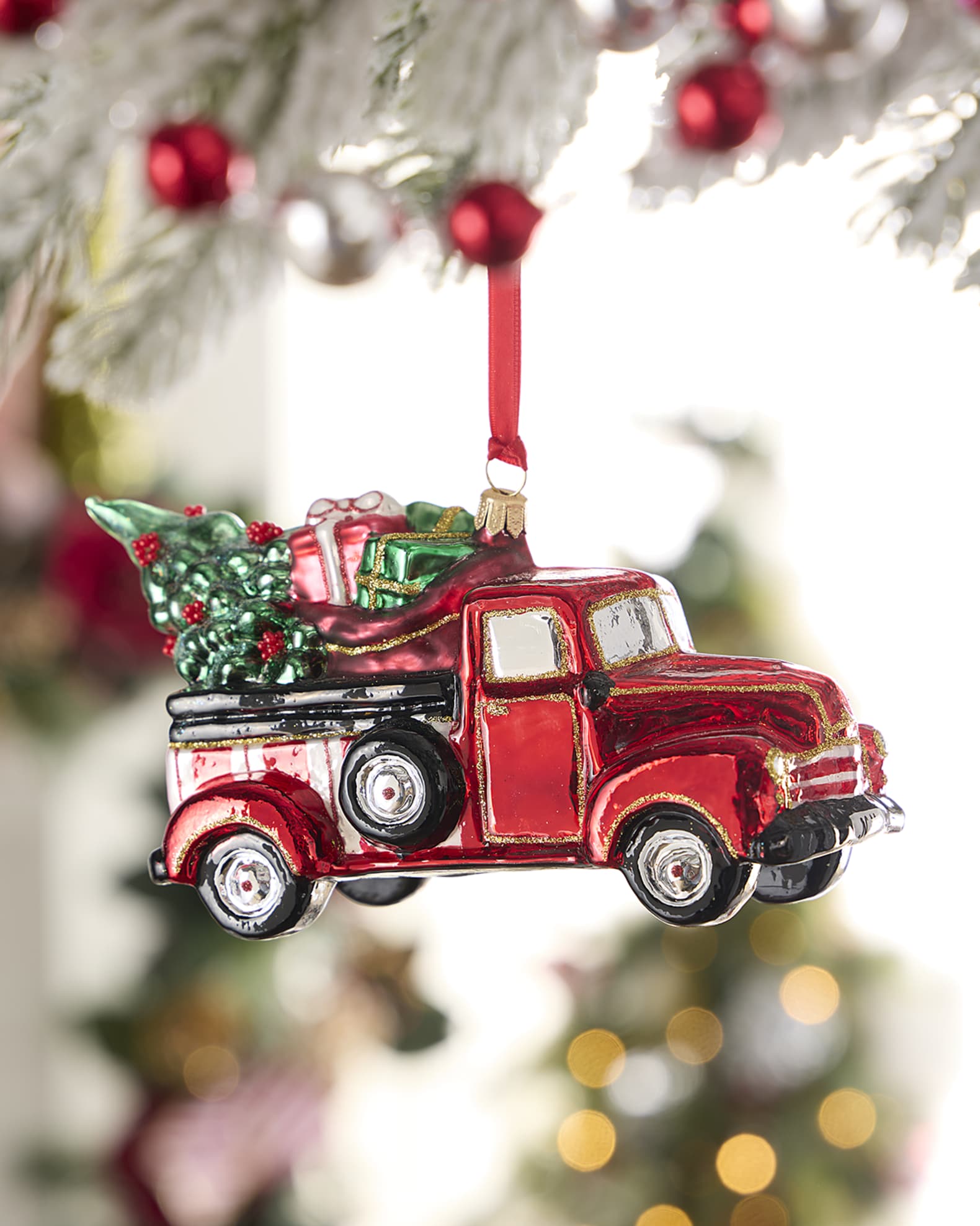 Neiman Marcus Truck with Christmas Tree Ornament | Neiman Marcus