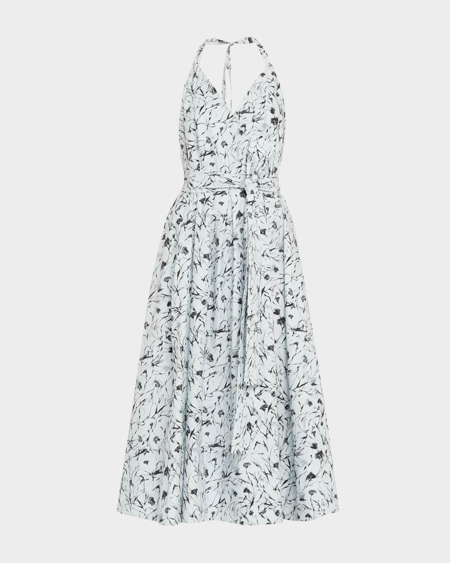 Proenza Schouler White Label Ellison Printed Poplin Halter Dress ...