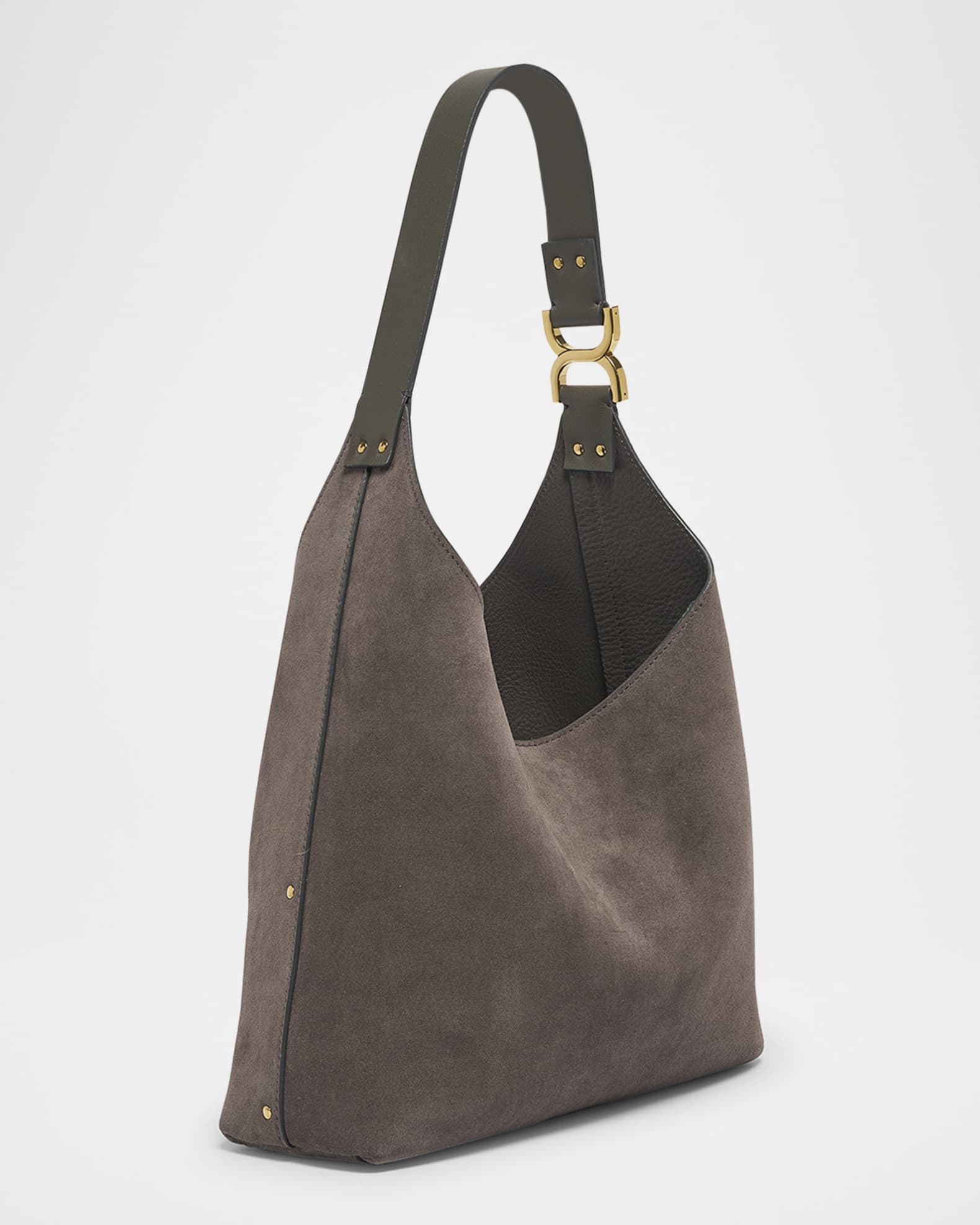 Chloe Marcie Small Hobo Bag in Suede | Neiman Marcus