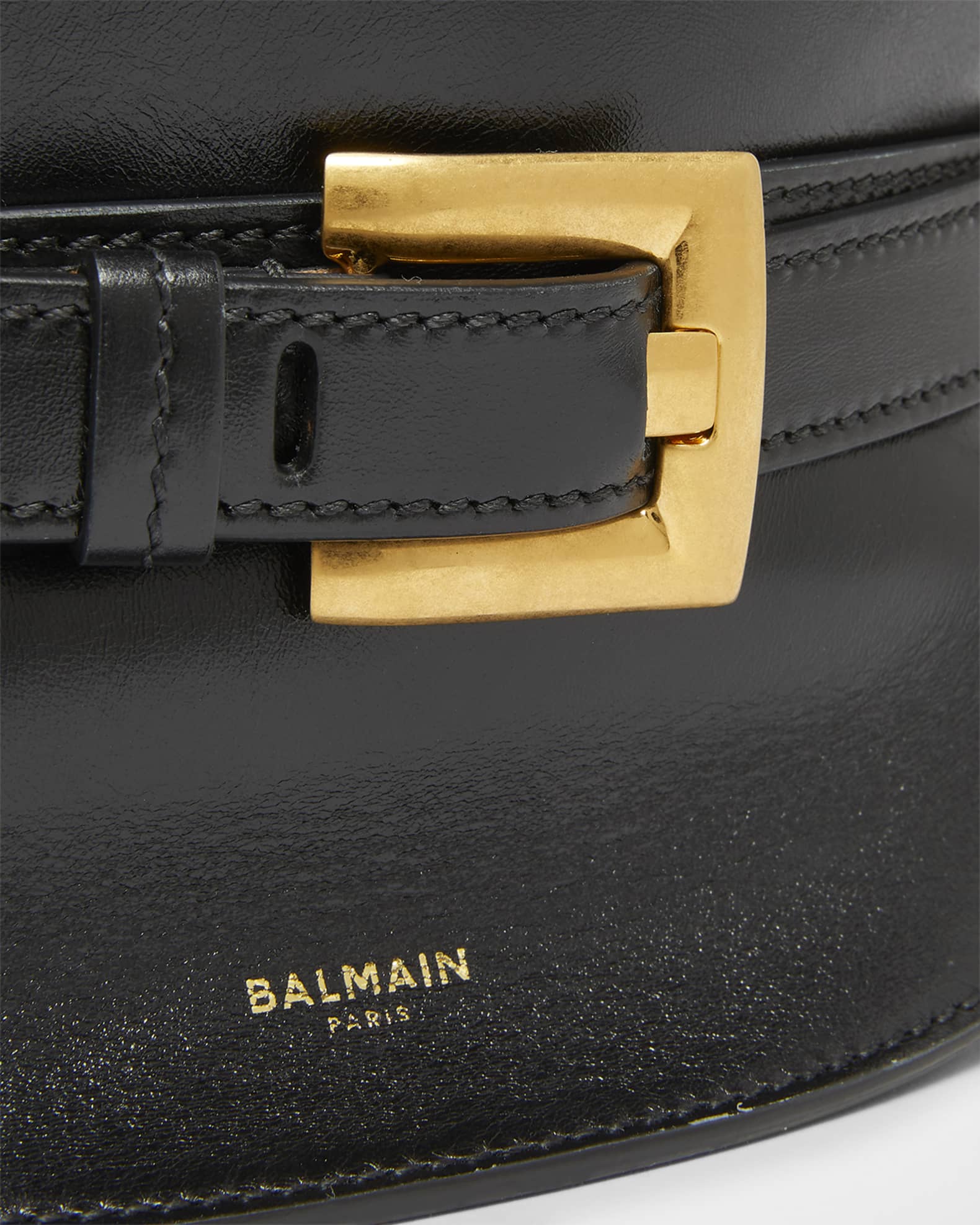 Balmain Shuffle Mini Top-Handle Bag in Calfskin | Neiman Marcus
