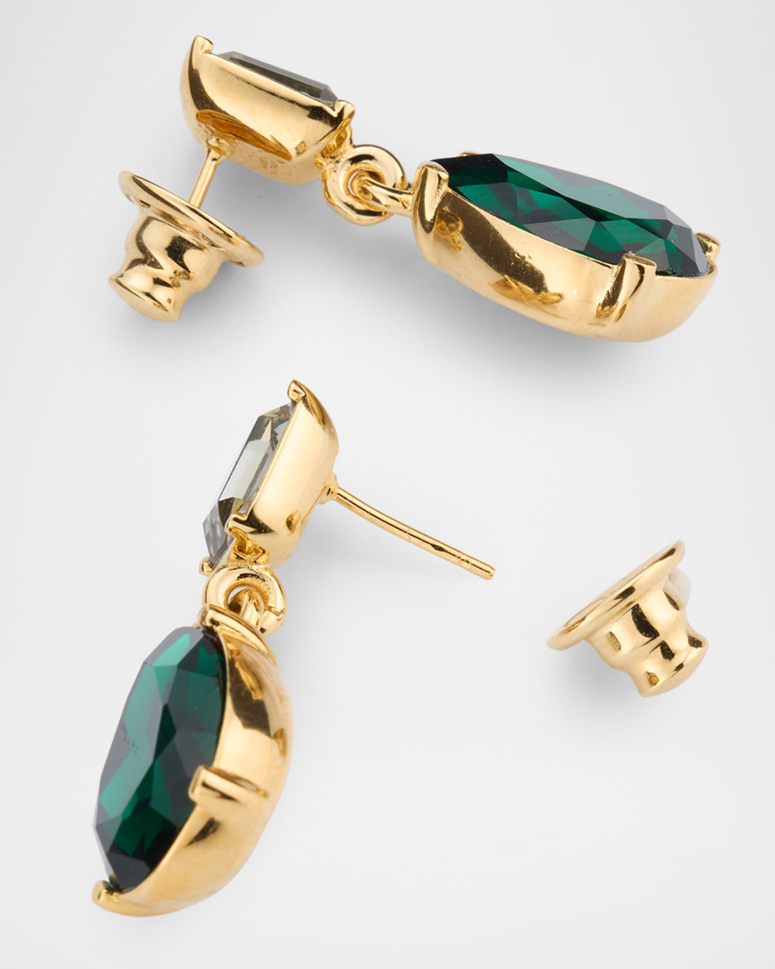 Oscar de la Renta Single Drop Crystal Earrings | Neiman Marcus