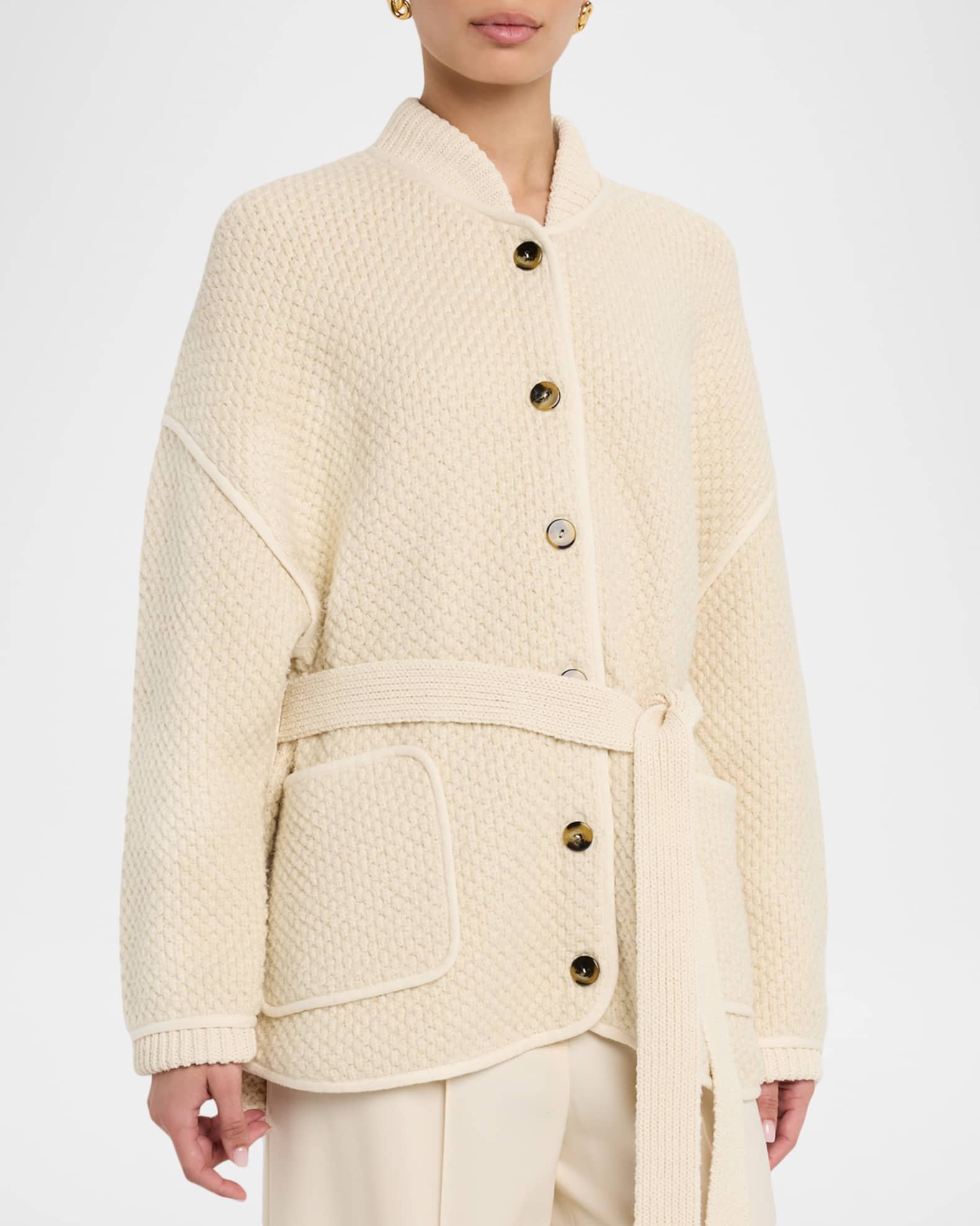 Altuzarra Gus Textured Knit Jacket | Neiman Marcus