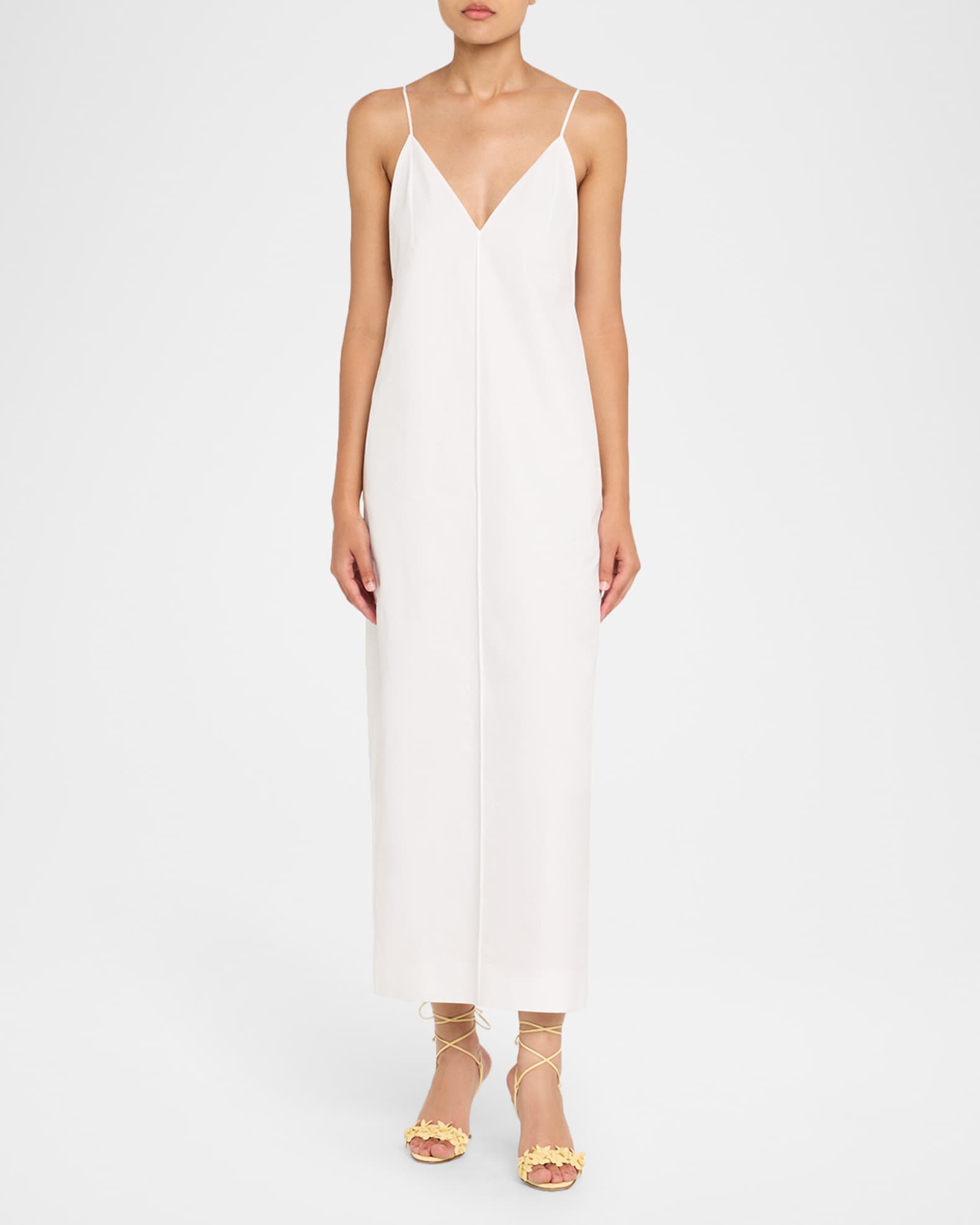 Manolo Blahnik Anista Suede Ankle-Wrap Sandals | Neiman Marcus