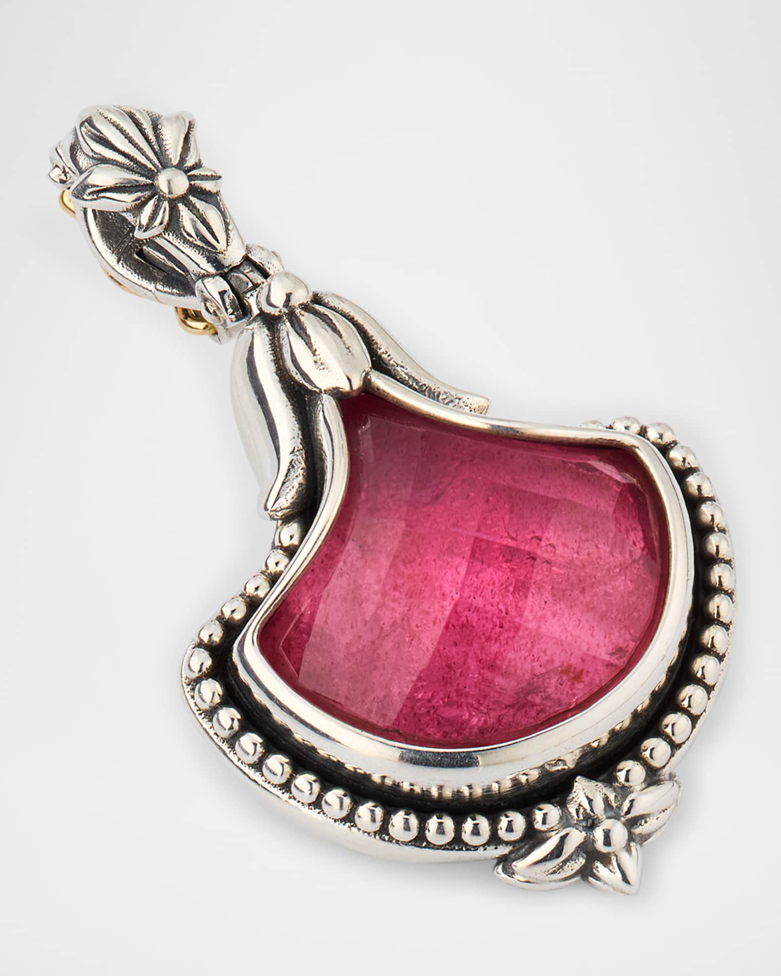 Konstantino Ivy Rock Crystal, Strawberry Quartz and MOP Triplet ...