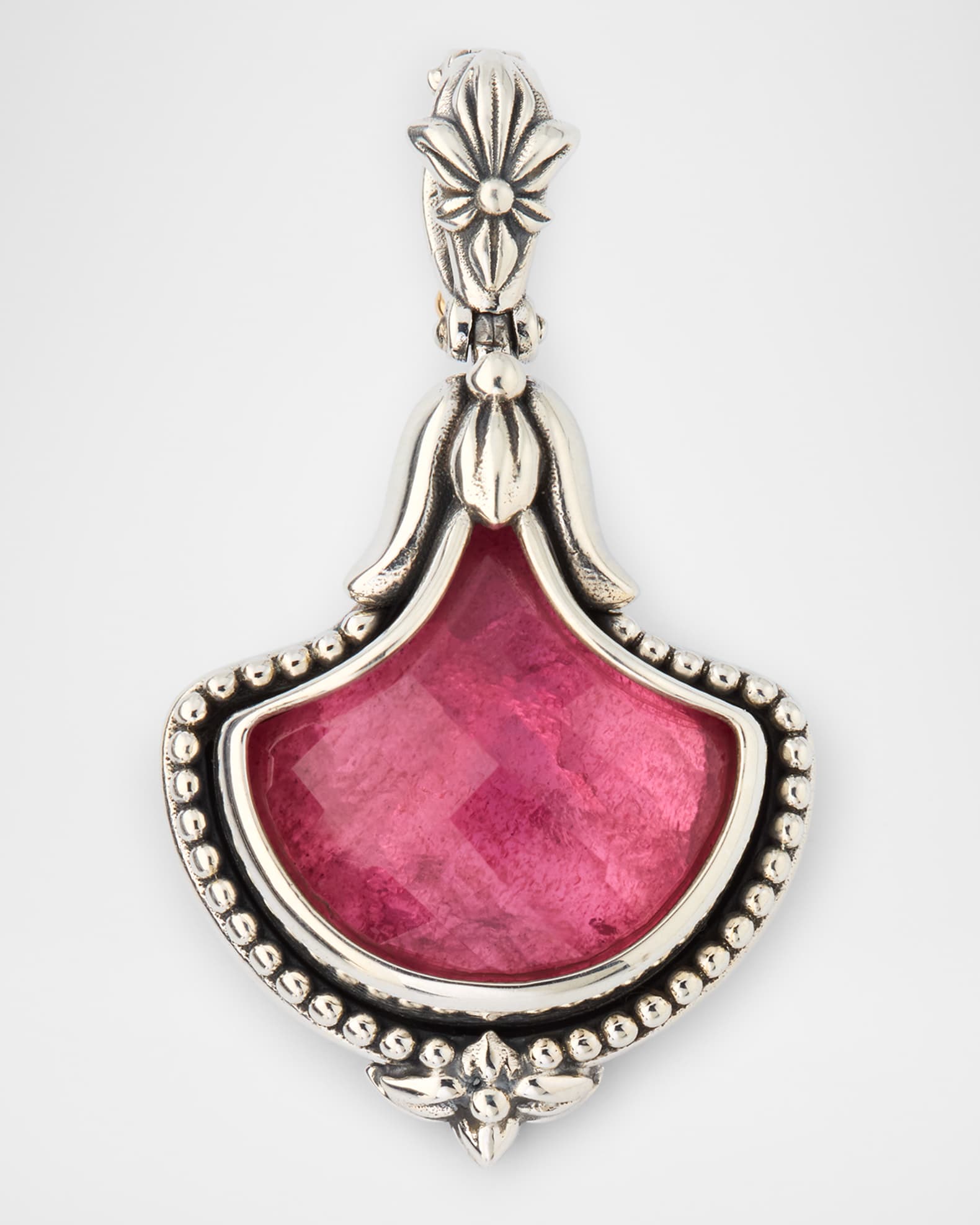 Konstantino Ivy Rock Crystal, Strawberry Quartz and MOP Triplet ...