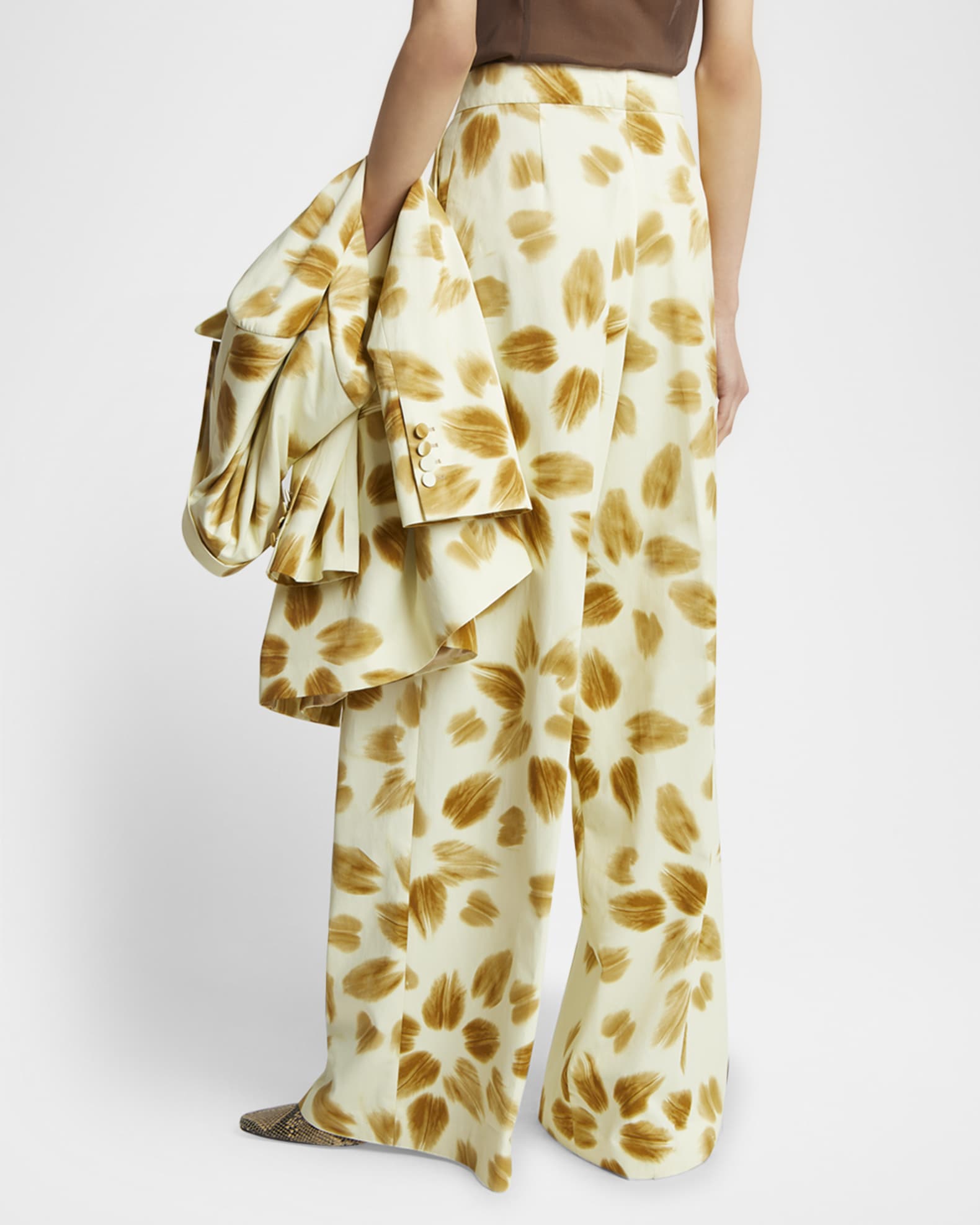 Dries Van Noten Pamplona Pleated Wide-Leg Pants | Neiman Marcus