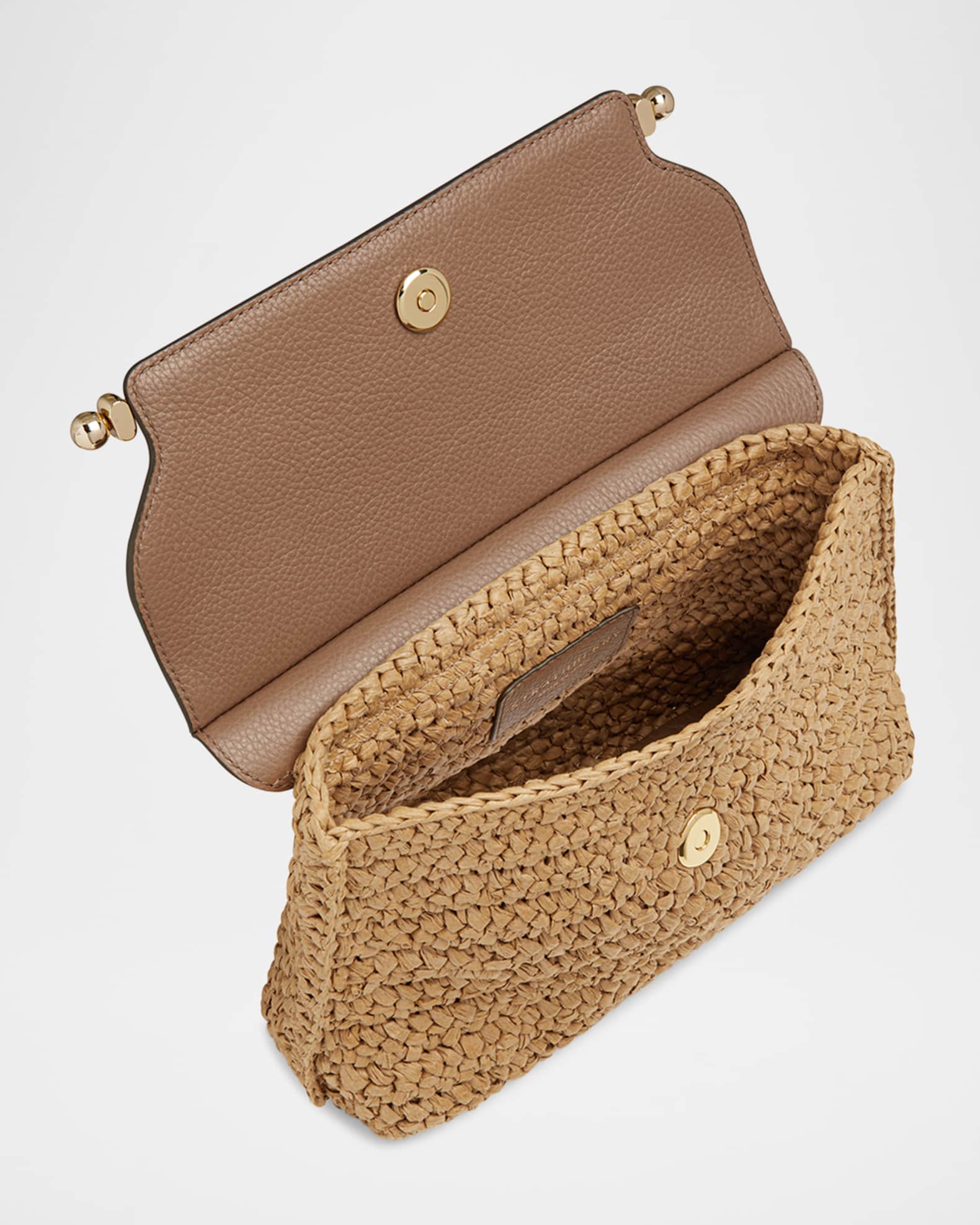 STRATHBERRY Stylist Raffia Crossbody Bag | Neiman Marcus