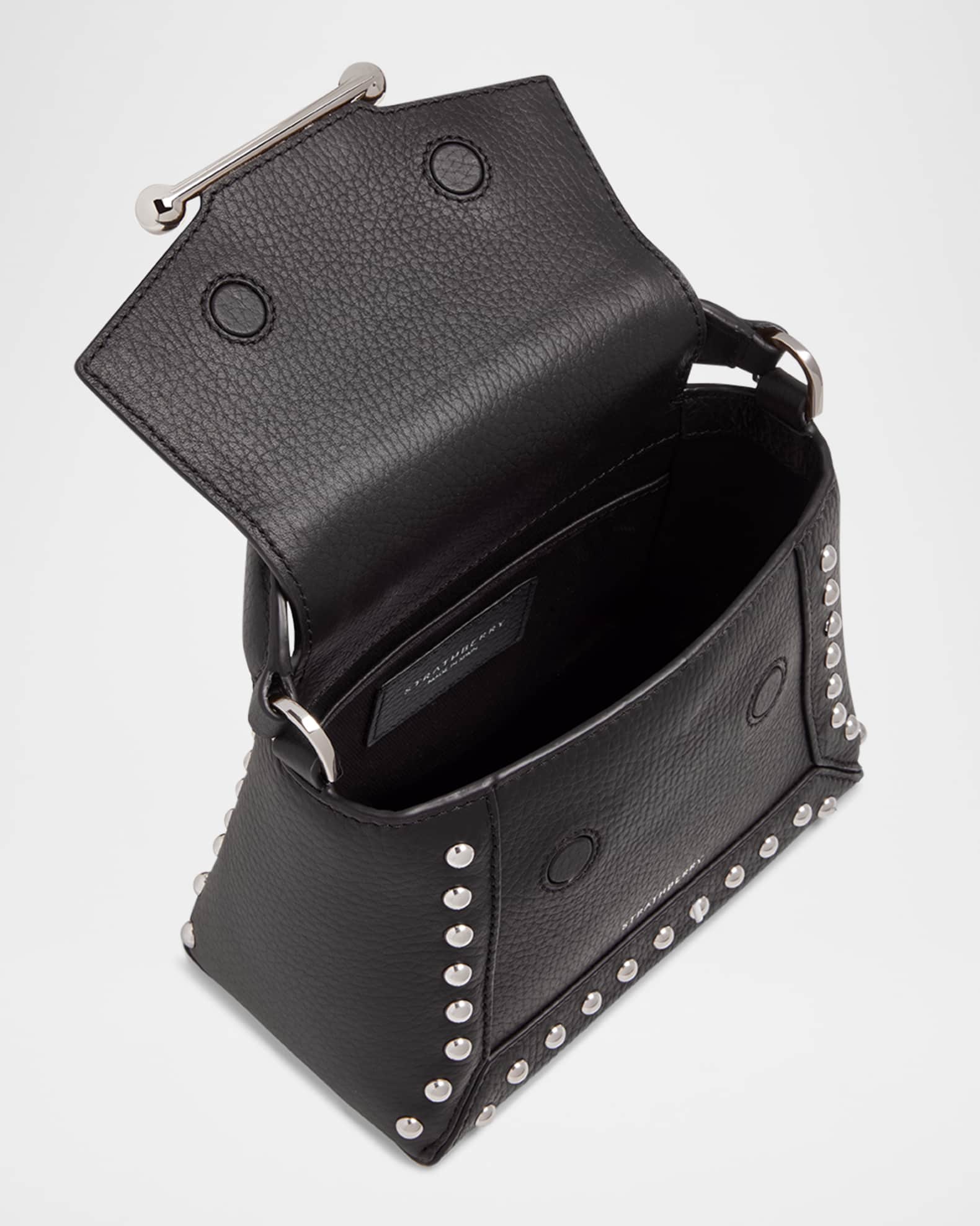 STRATHBERRY Mosaic Nano Studded Leather Top-Handle Bag | Neiman Marcus