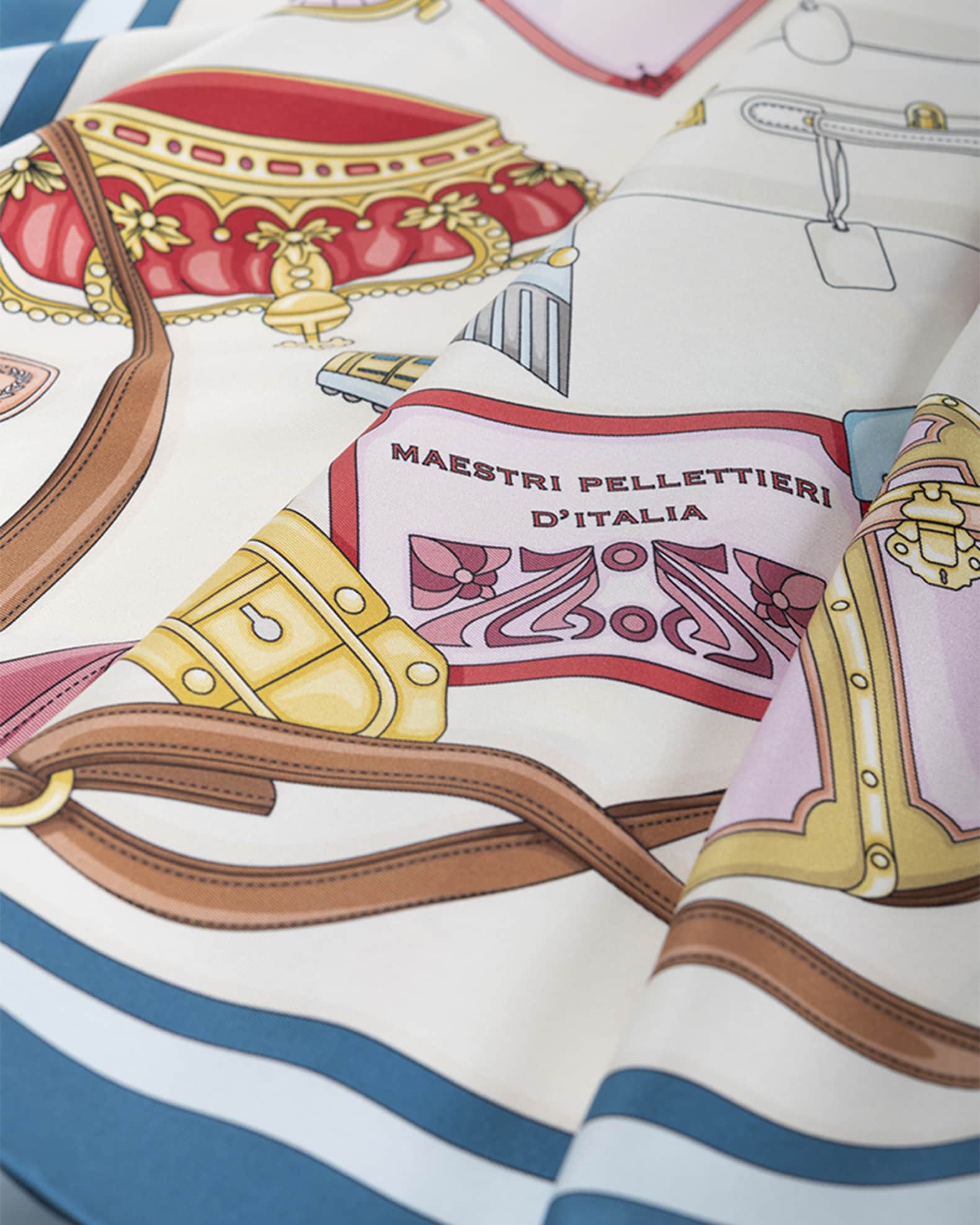 Franzi Printed Silk Twill Square Scarf | Neiman Marcus