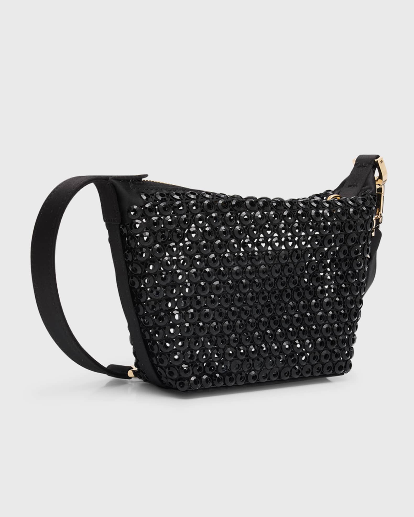 Giorgio Armani La Prima Rhinestone Silk Hobo Bag | Neiman Marcus