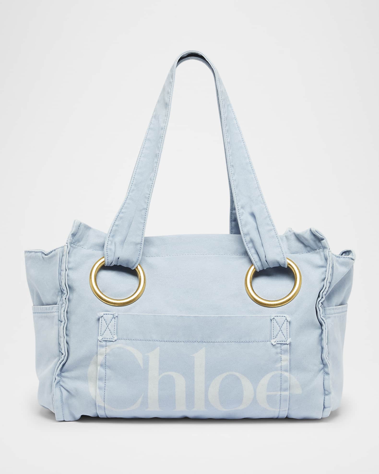 Chloe Plage Tote Bag in Washed Canvas | Neiman Marcus