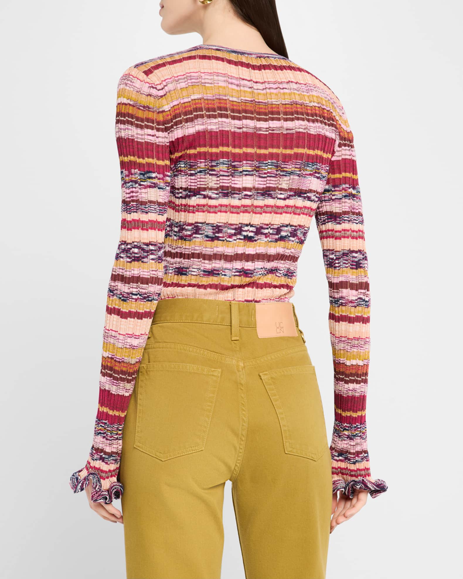 Ulla Johnson Maci Long-Sleeve Knit Pullover | Neiman Marcus