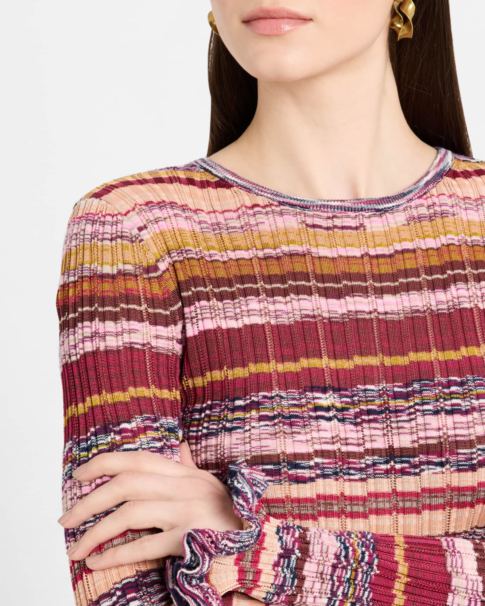 Ulla Johnson Maci Long-Sleeve Knit Pullover | Neiman Marcus