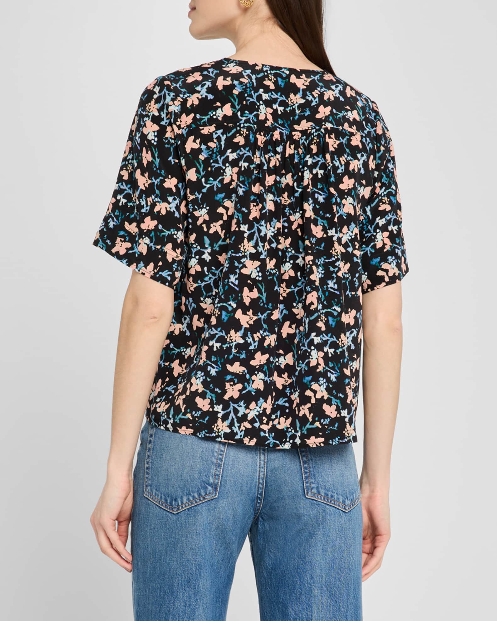 Ulla Johnson Calla Short-Sleeve Top | Neiman Marcus
