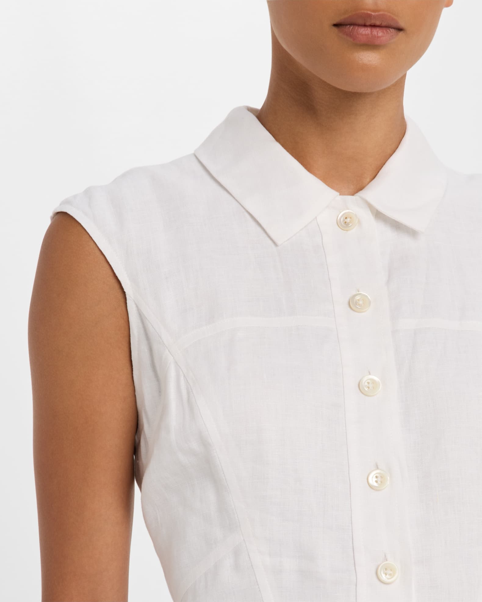 FRAME The Linen Day Dress | Neiman Marcus