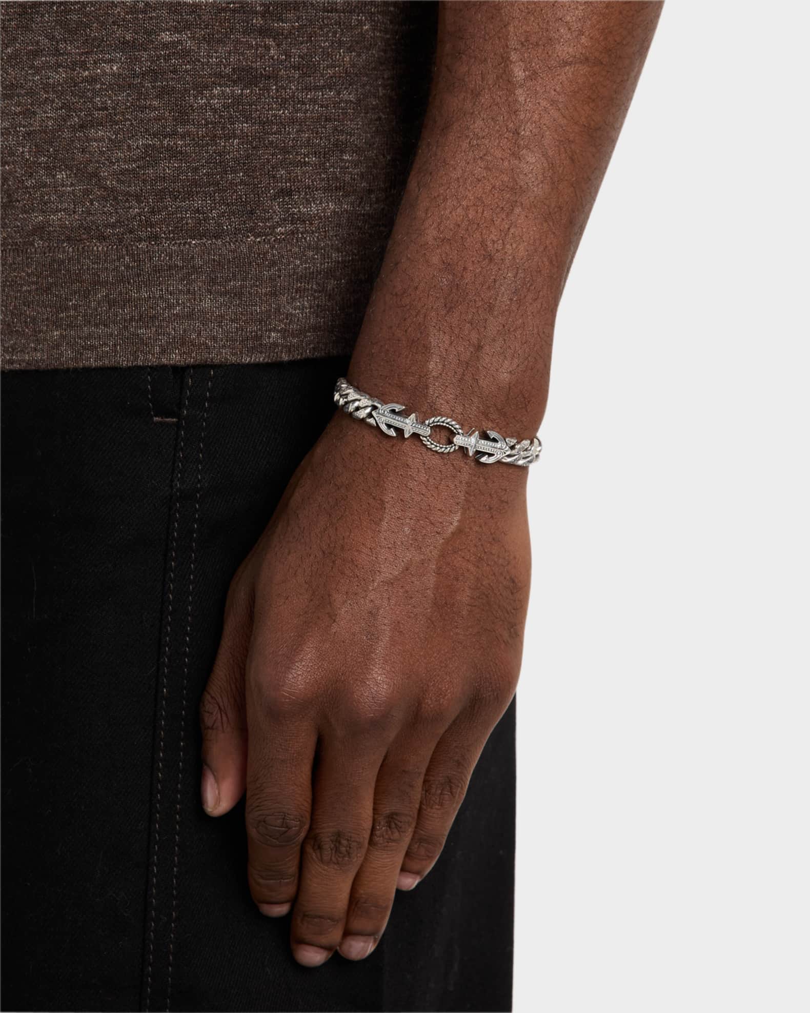 Konstantino Men's Hydra Sterling Silver Bracelet | Neiman Marcus