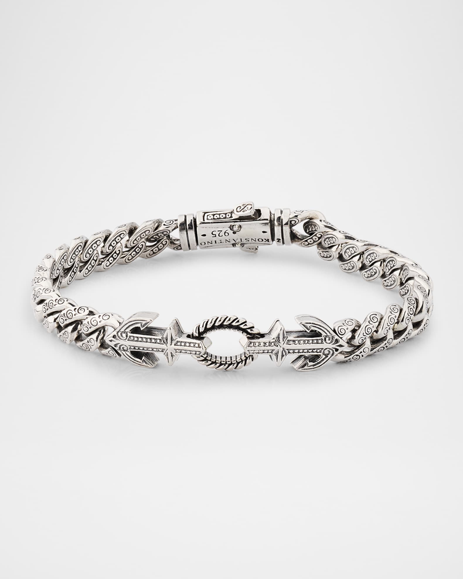Konstantino Men's Hydra Sterling Silver Bracelet | Neiman Marcus