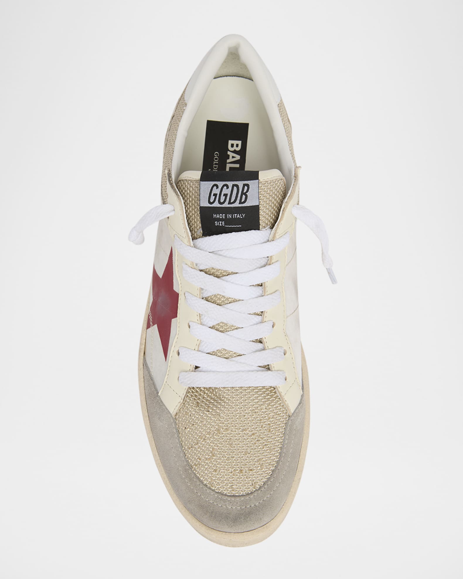 Golden Goose Men's Ball Star Mesh and Leather Low-Top Sneakers | Neiman ...