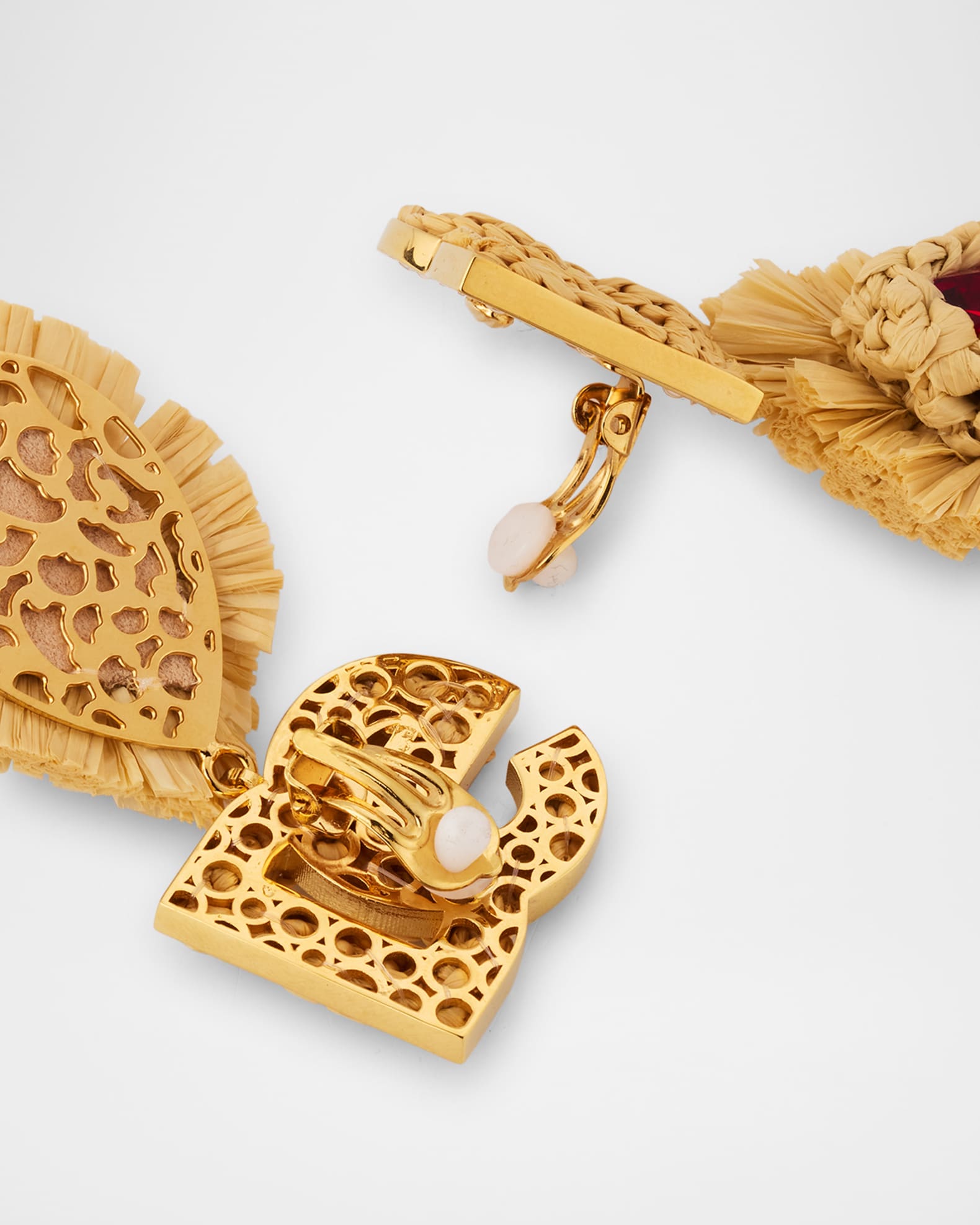 Dolce&Gabbana Bijoux Clip Earrings with DG Logo | Neiman Marcus