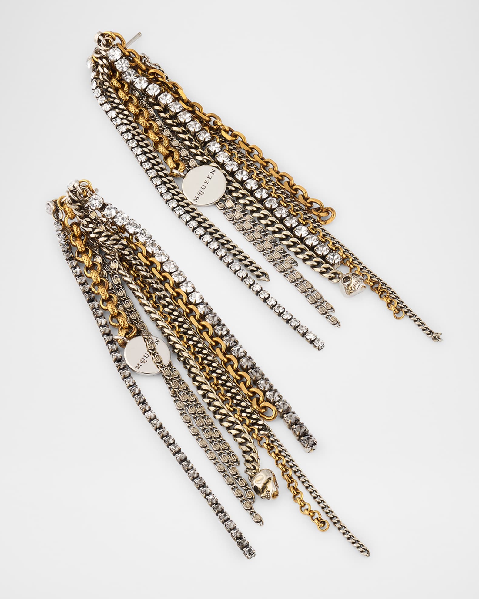 McQueen Banshee Chain Earrings | Neiman Marcus