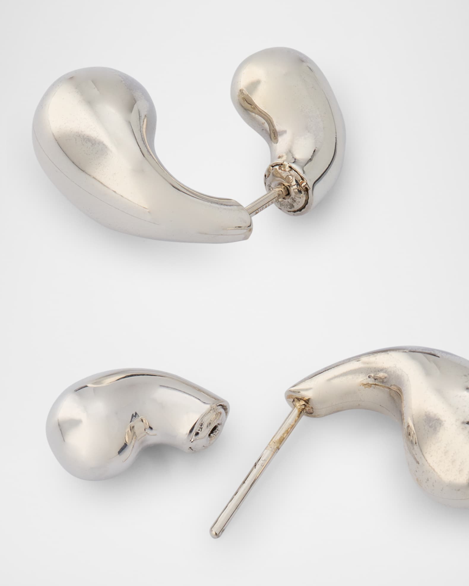 Bottega Veneta Sterling Silver Drop Earrings | Neiman Marcus